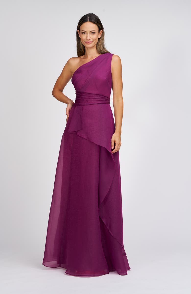 JS Collections Seraphina One-Shoulder Organza Gown | Nordstrom