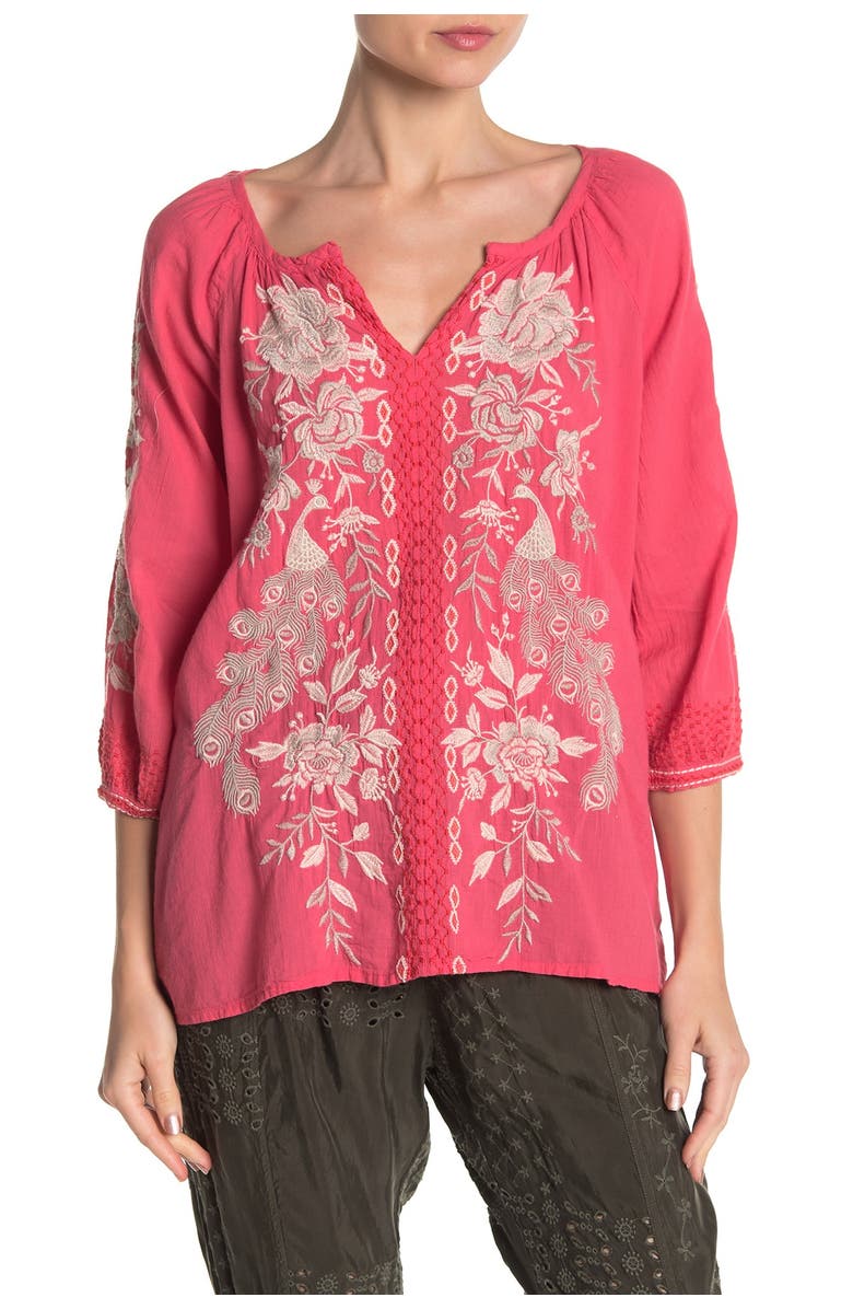 Johnny Was Surya Back Slit Blouse | Nordstromrack