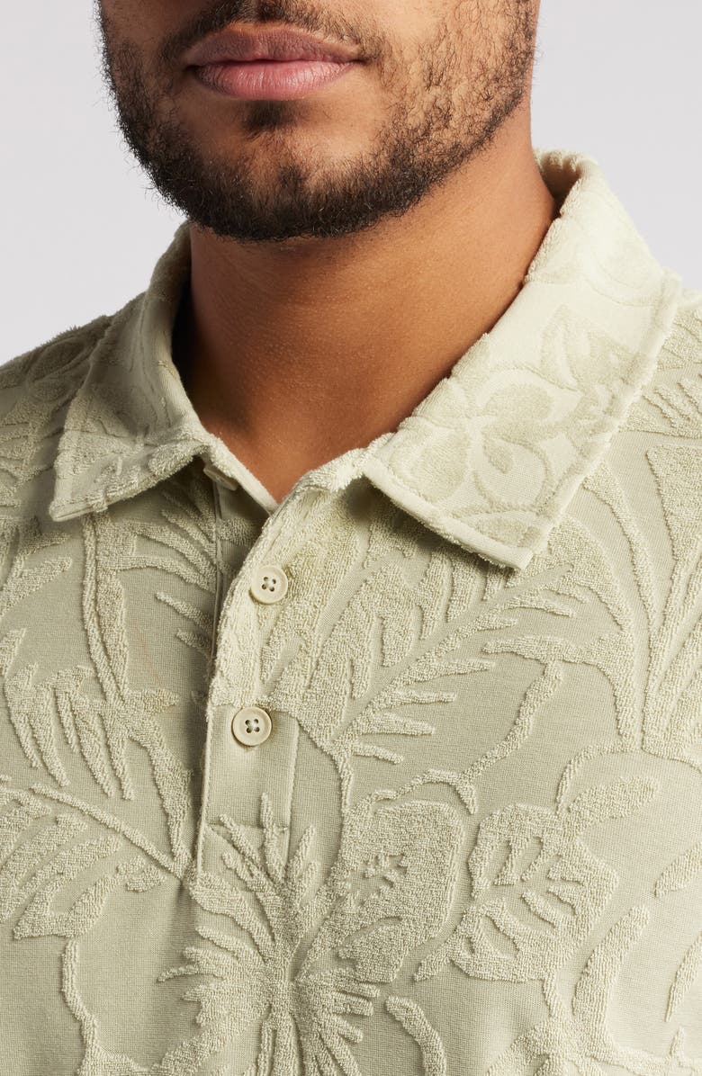 Tori Richard Flower Bungalow Floral Terry Cloth Polo | Nordstromrack