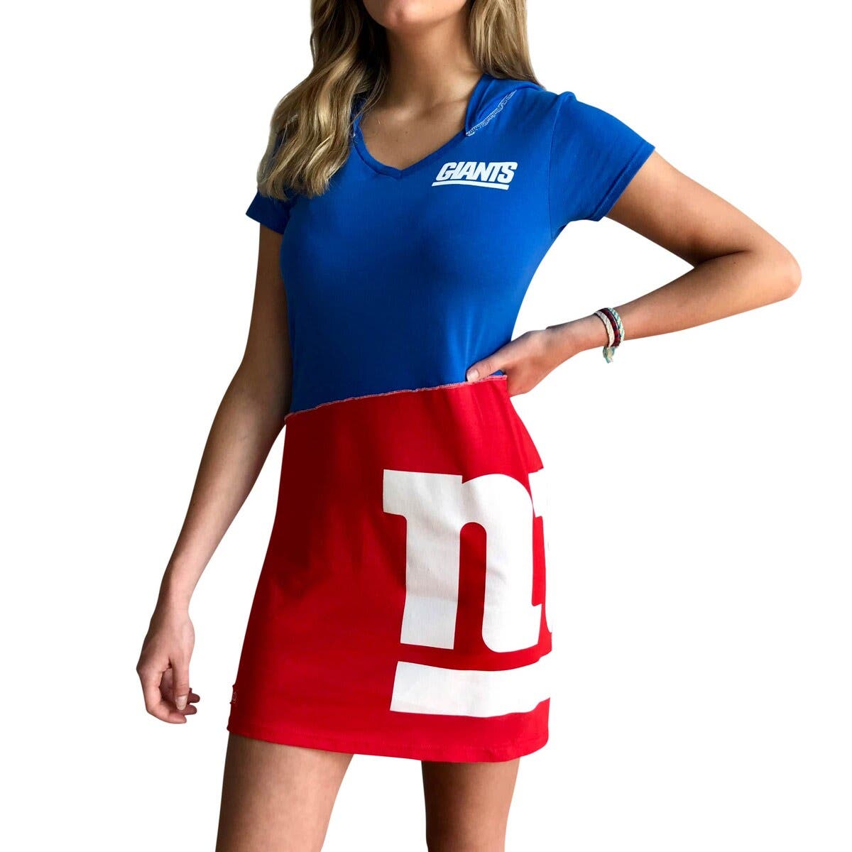 REFRIED APPAREL Women's Refried Apparel Royal/Red New York Giants ...