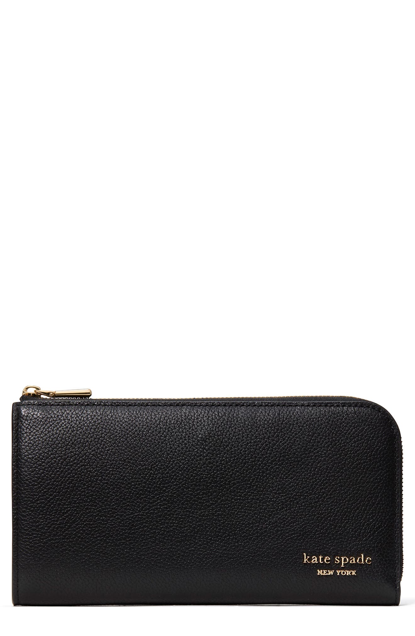 Kate Spade New York Devin Pebble Leather Zip Wallet | Nordstrom