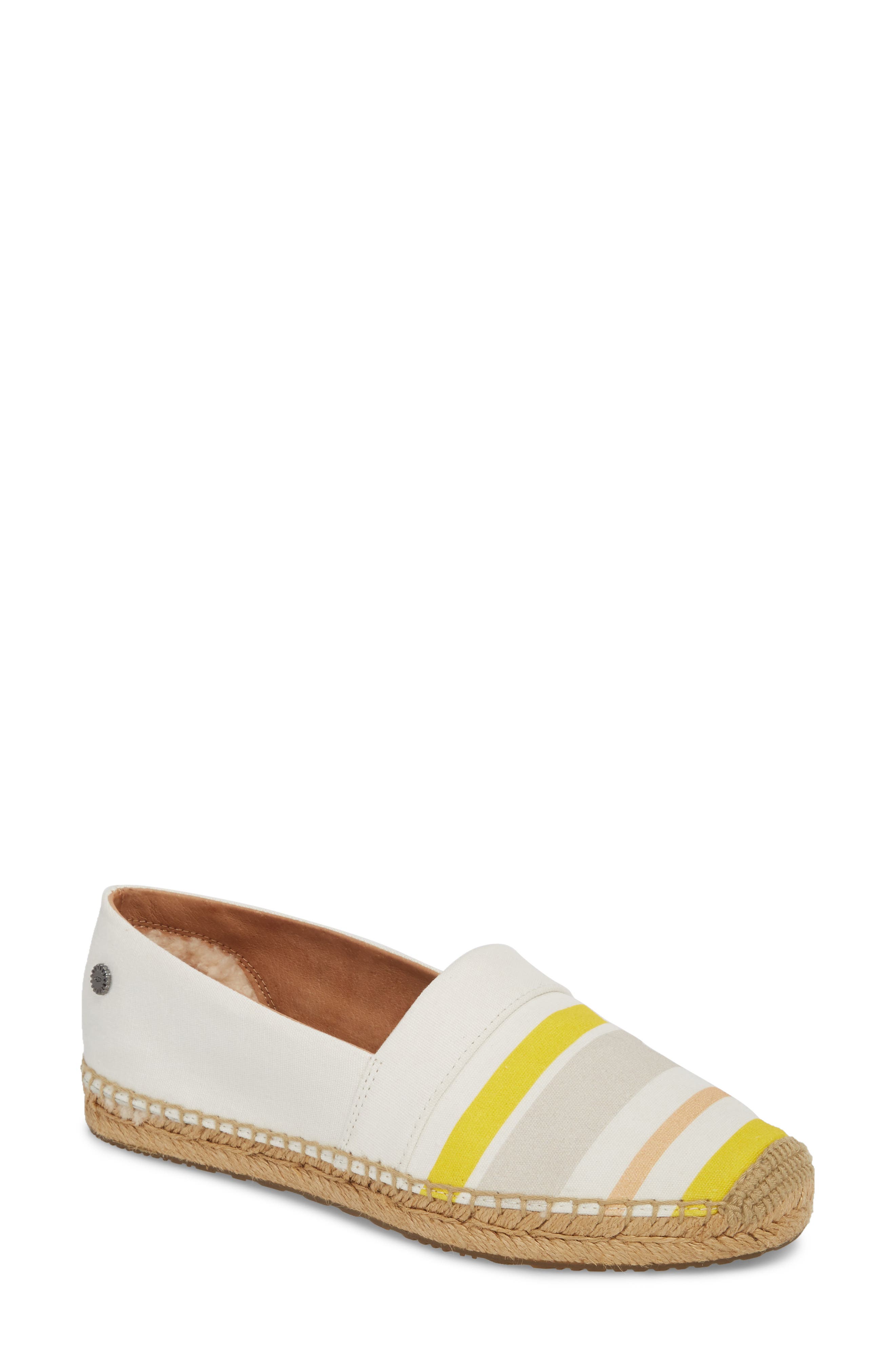 UGG® Reneda Stripe Espadrille Flat (Women) | Nordstrom
