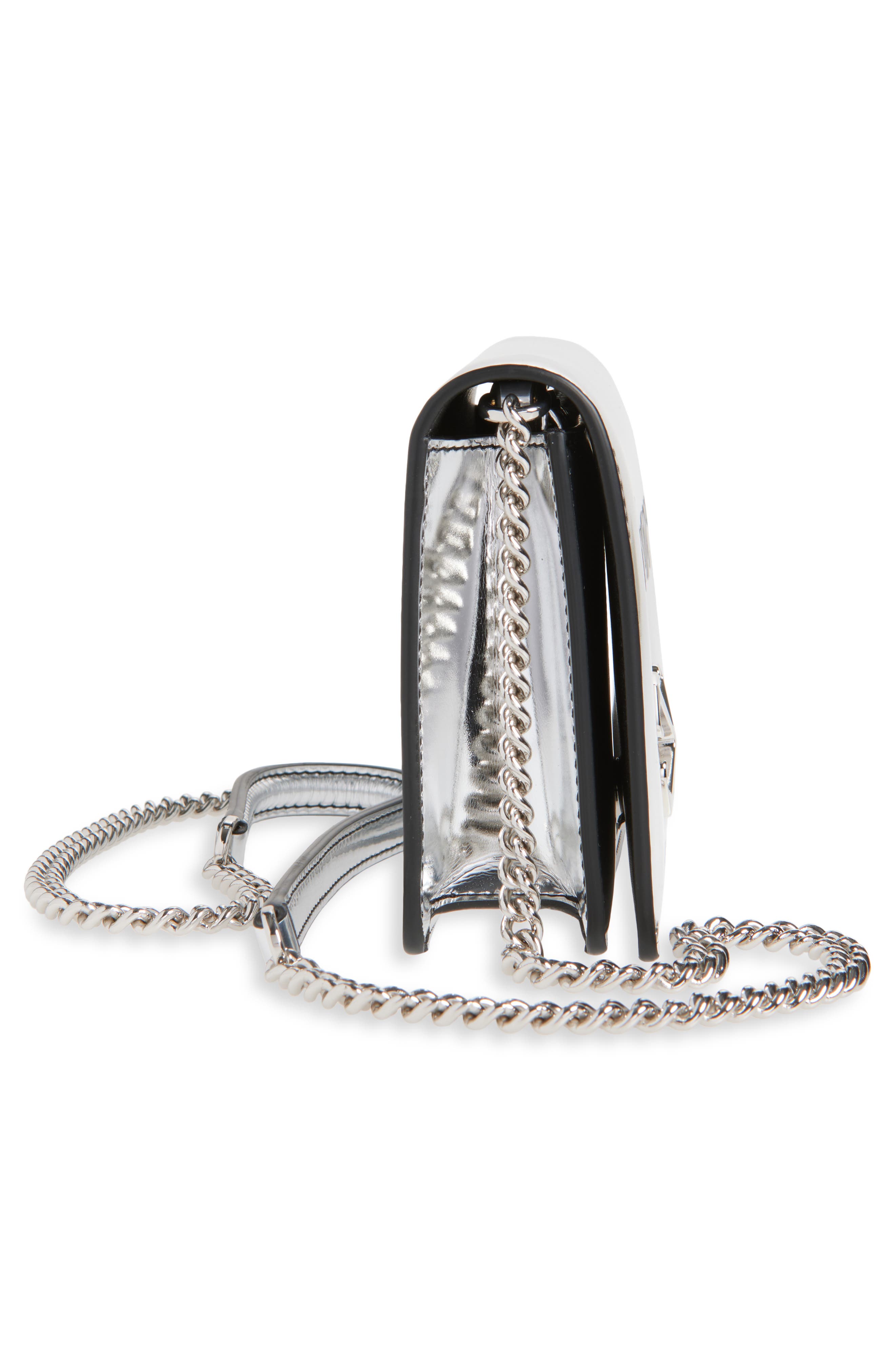 Off-White Jitney 1.4 Quote Metallic Shoulder Bag | Nordstromrack