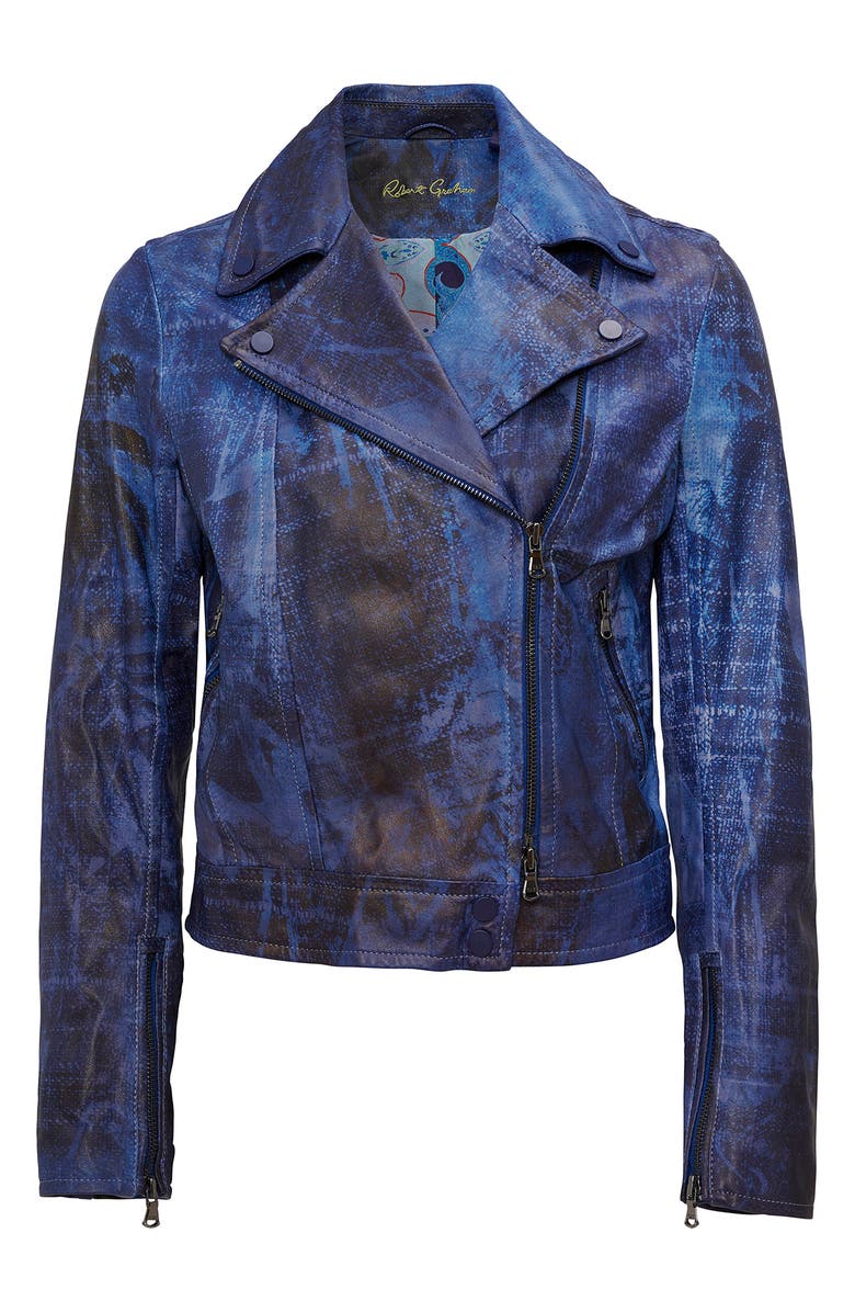Robert Graham Peyton Leather Moto Jacket | Nordstromrack