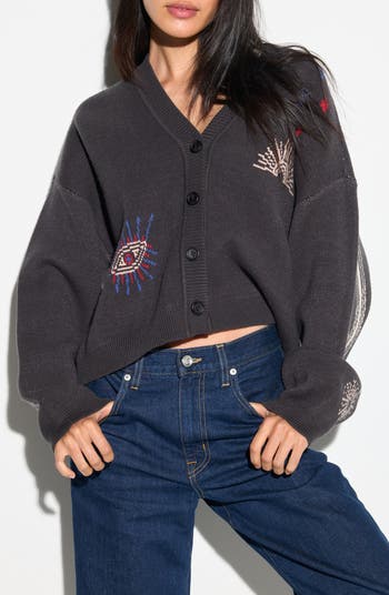 Spiritual Gangster Delaney Good Karma Crop Cardigan | Nordstromrack