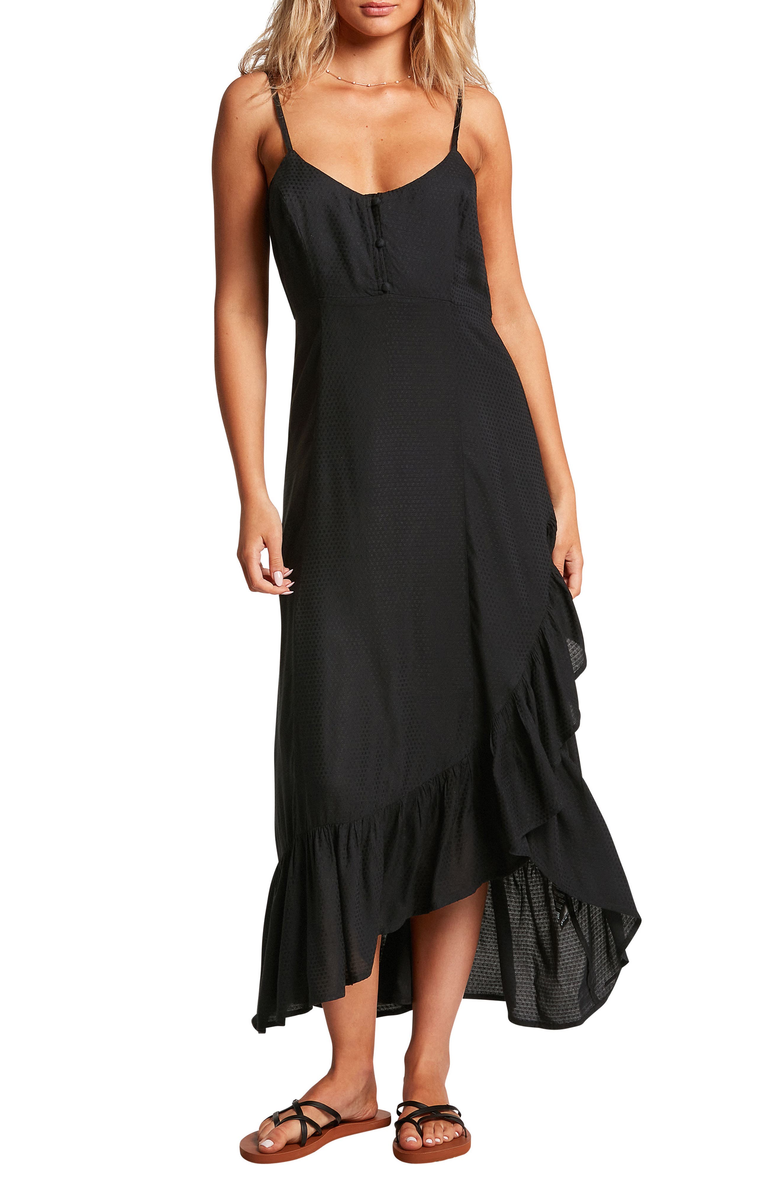 Volcom That's My Type Matte Satin Maxi Dress | Nordstromrack