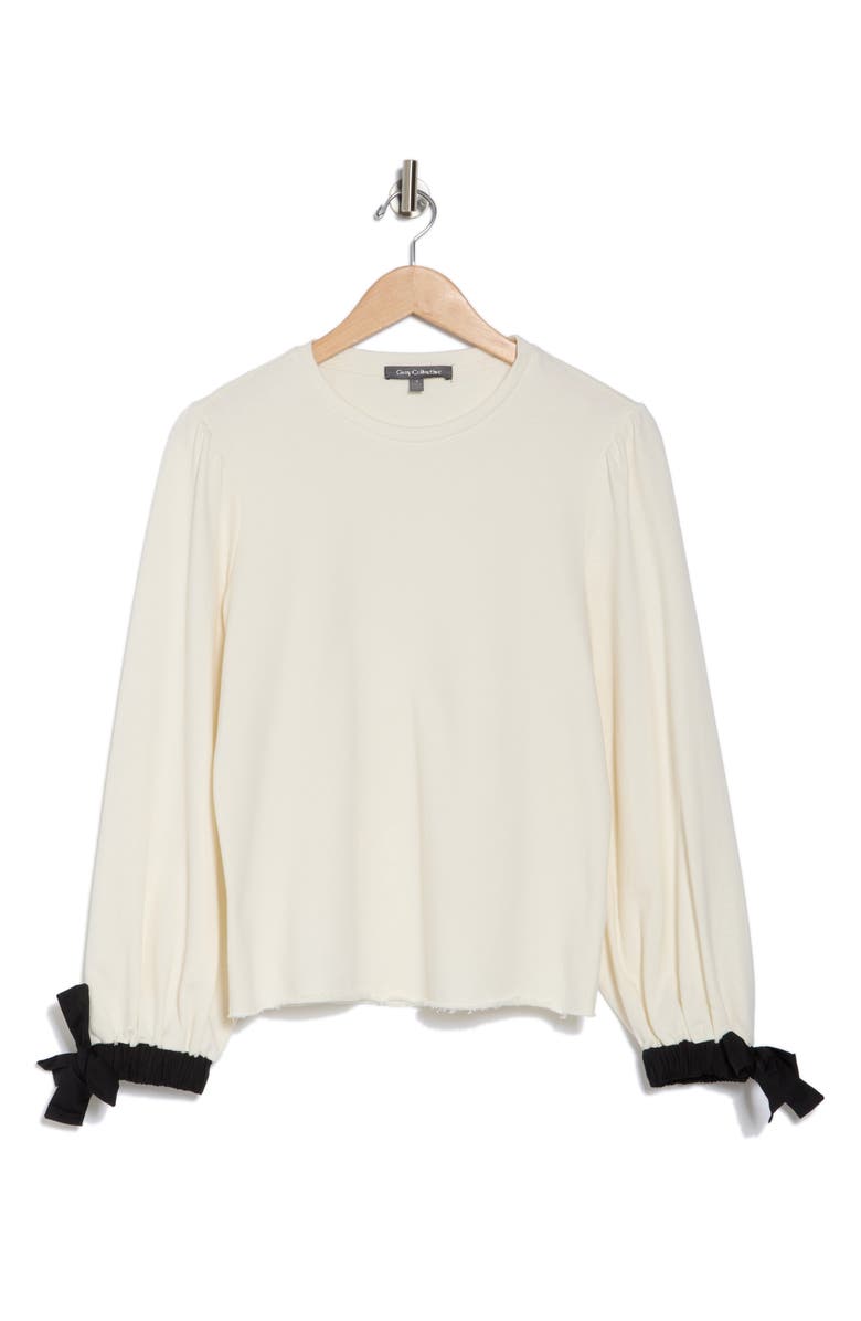 Grey Collective Long Sleeve Cow Cuff Terry Brushed Top | Nordstromrack