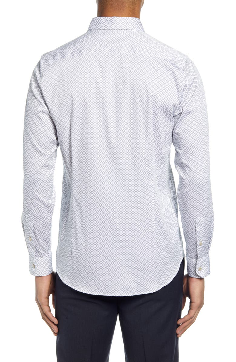 Ted Baker London Offme Slim Fit Geo Print Button-Up Shirt | Nordstromrack