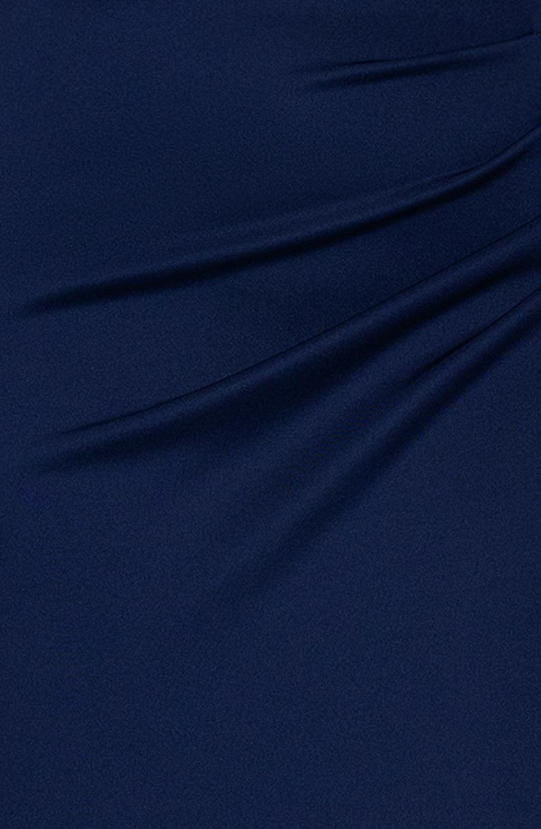 Xscape Evenings Ruffle Ruched Scuba Knit Gown | Nordstrom