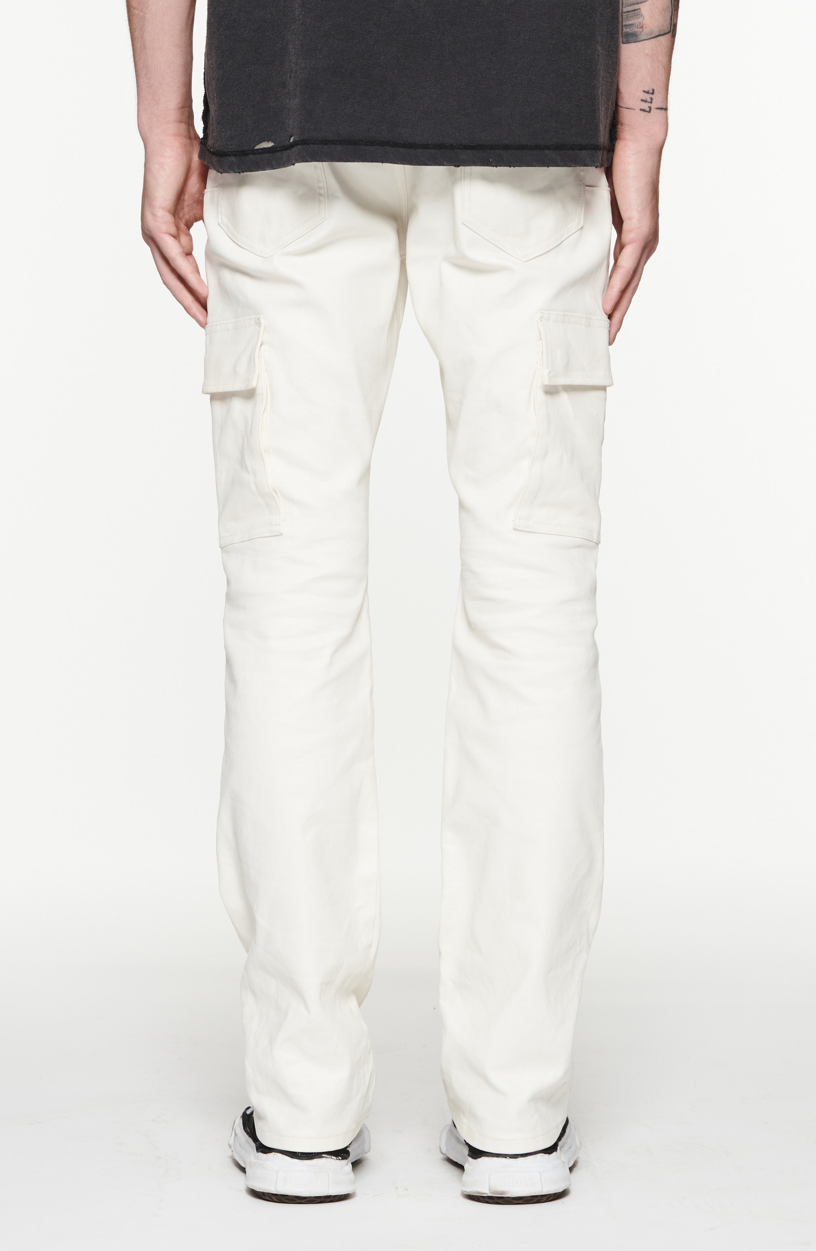 PURPLE BRAND Patent Film Cargo Flare Pants | Nordstromrack