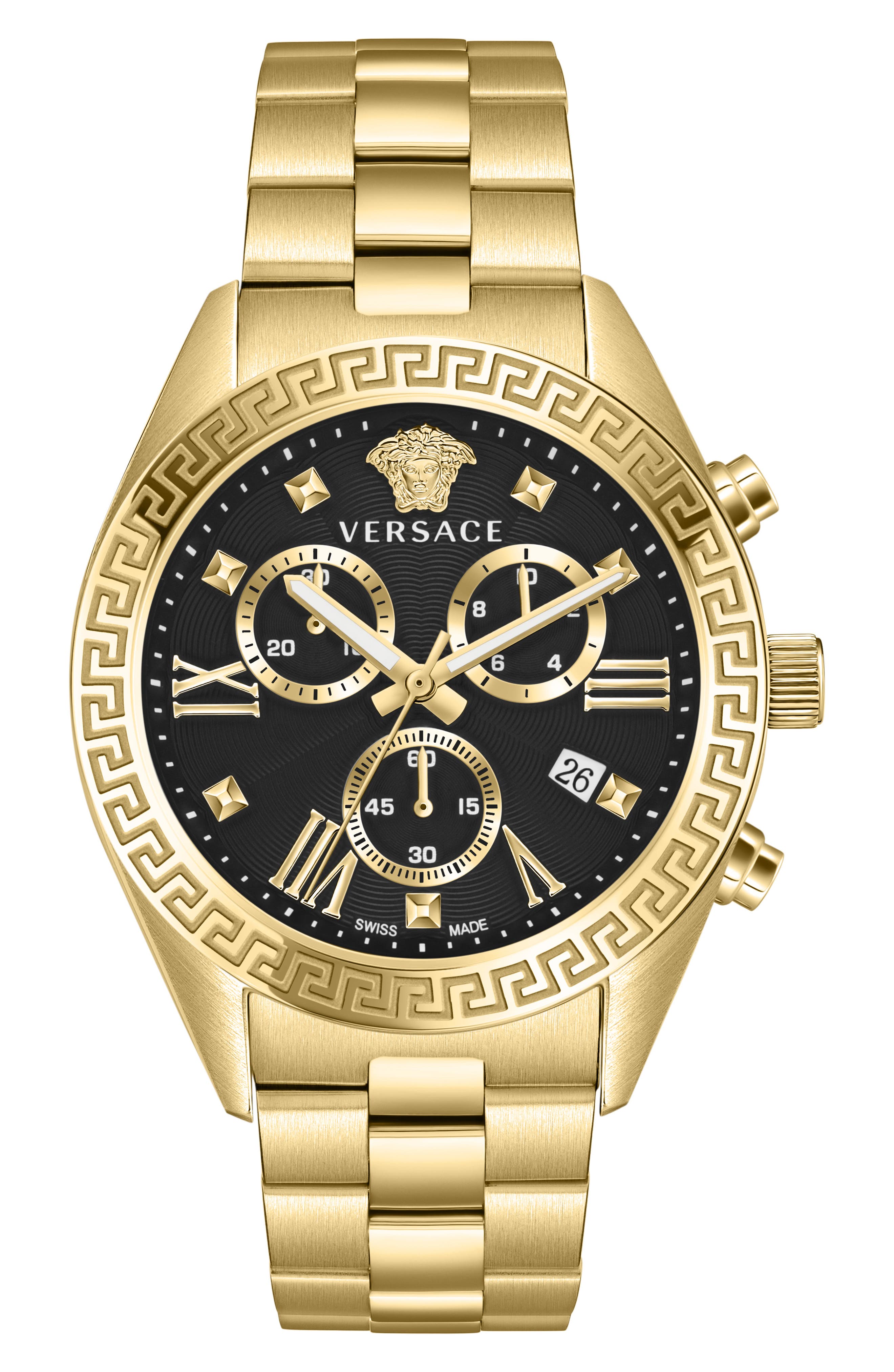 Versace Greca Chronograph Bracelet Watch, 40mm | Nordstromrack