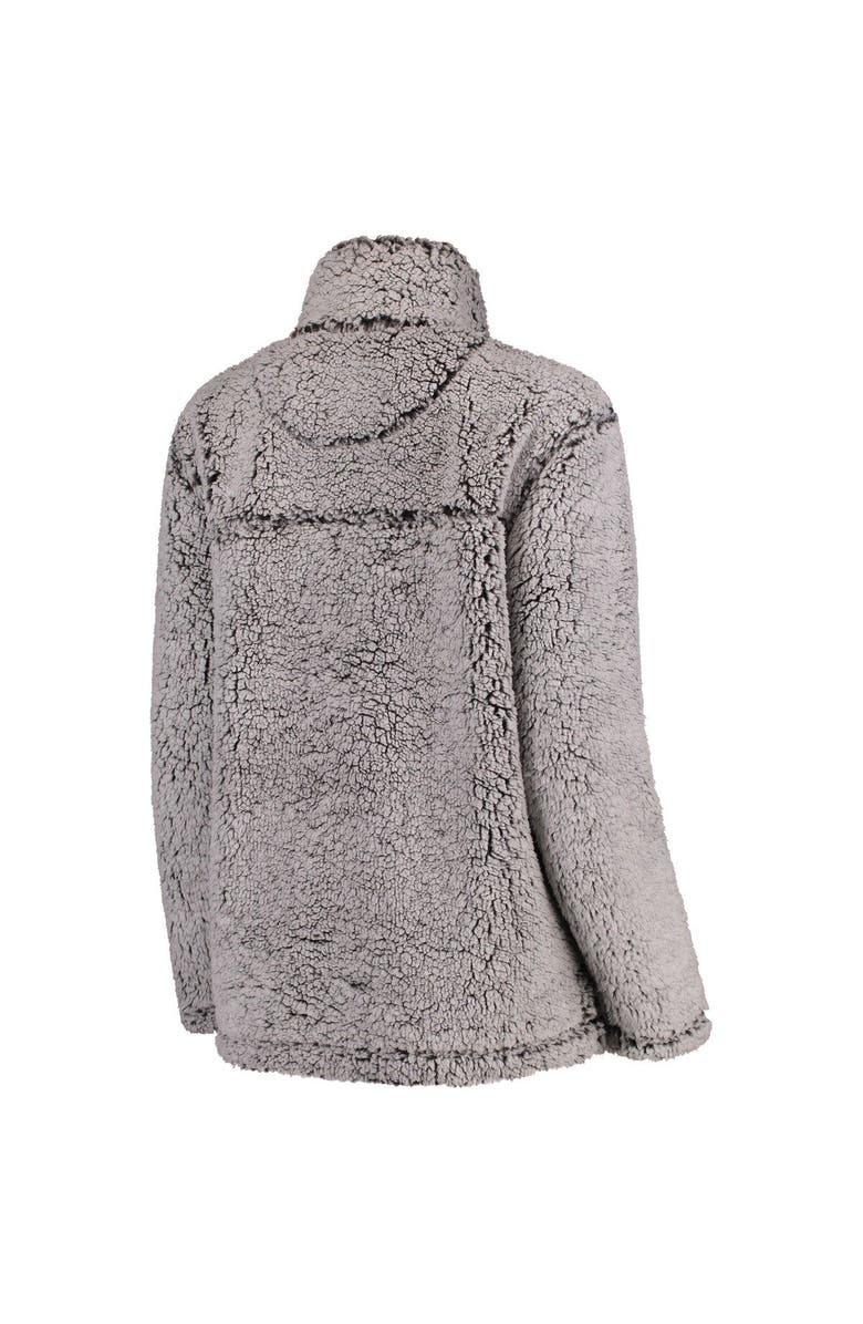 BOXERCRAFT Women's Gray Michigan Wolverines Sherpa Super Soft Quarter ...