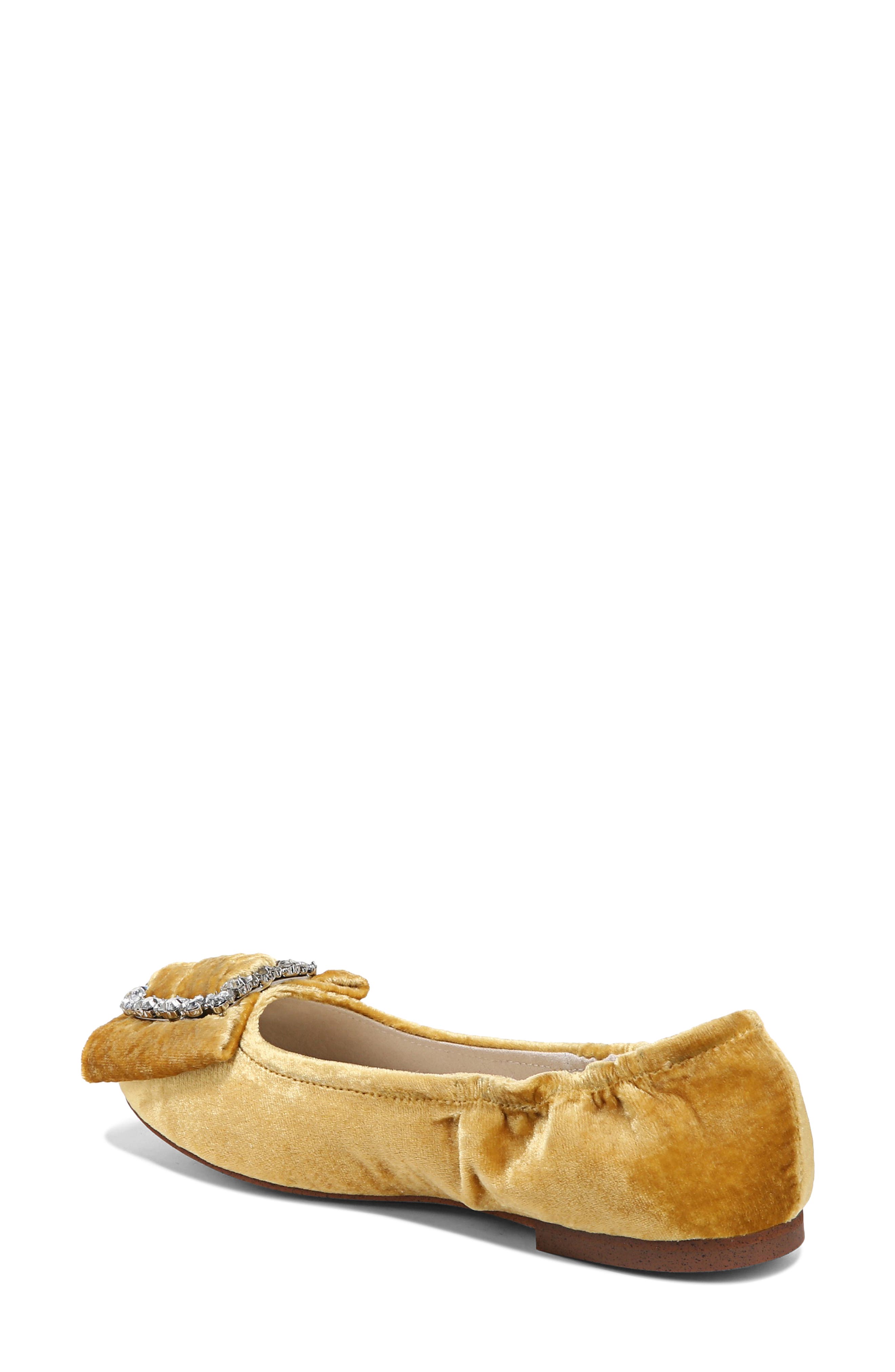 Sam Edelman Kids' Farah Crystal Bow Velvet Flat | Nordstromrack