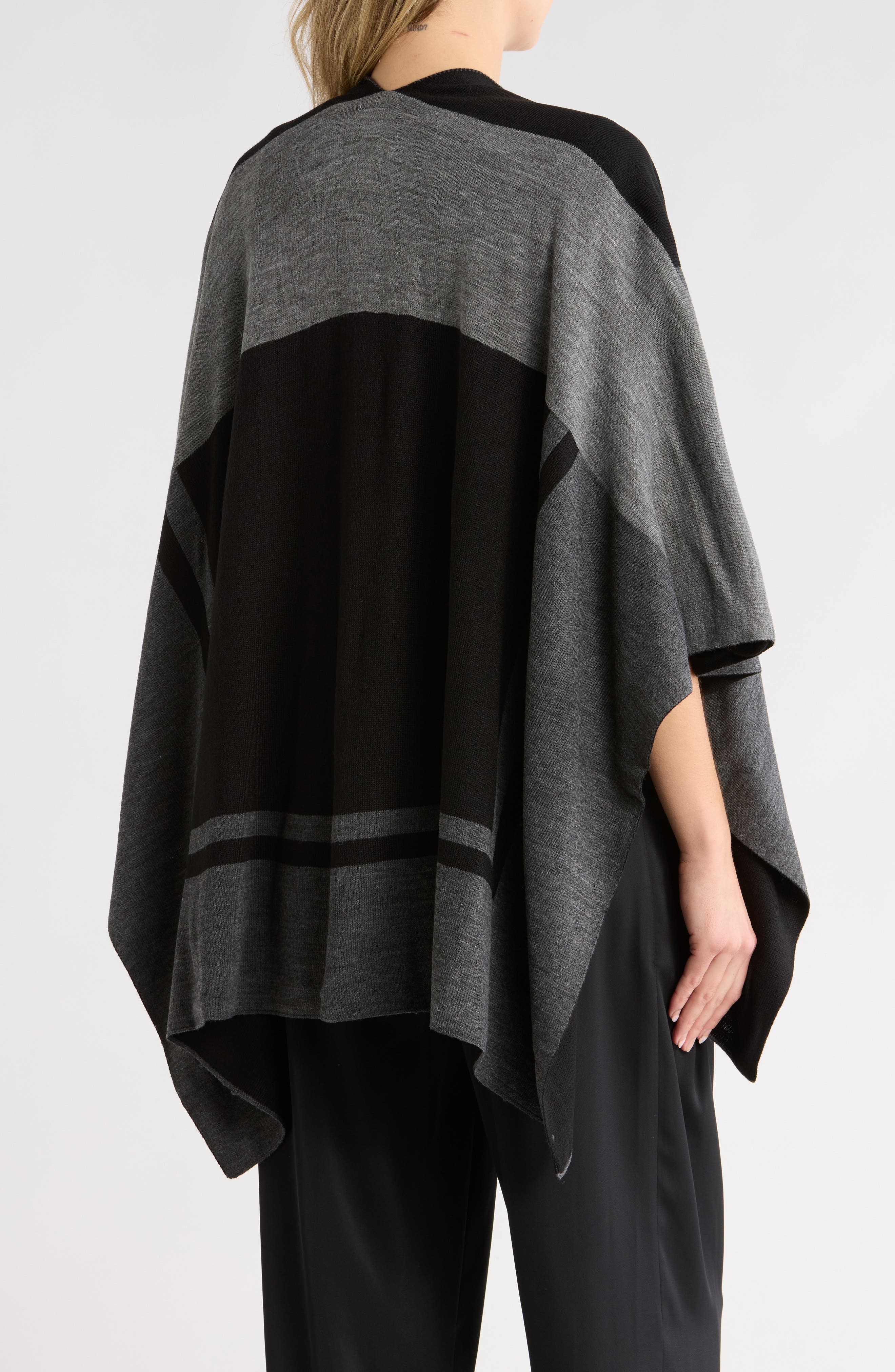 NORDSTROM RACK Border Print Transitional Ruana | Nordstromrack