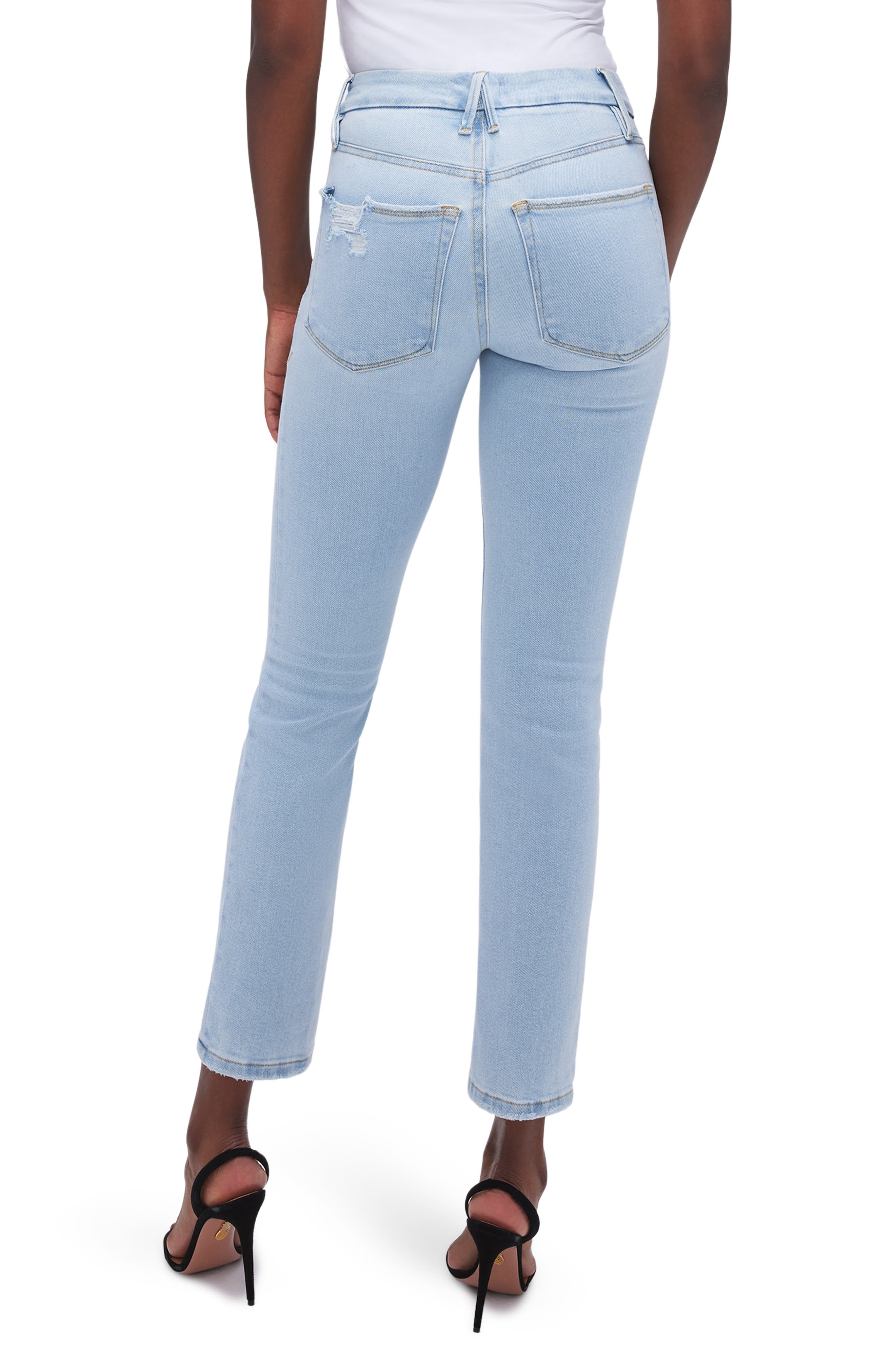 Good American Good Classic High Waist Ankle Skinny Jeans | Nordstromrack