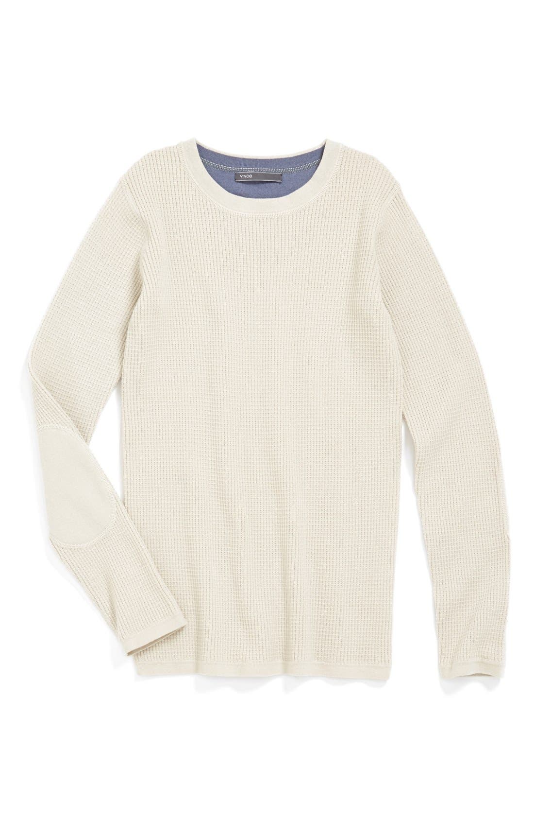 Vince Waffle Weave Thermal Crewneck | Nordstrom