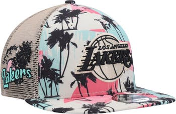 New Era Men's New Era Cream Los Angeles Lakers Palm Trees 9FIFTY ...