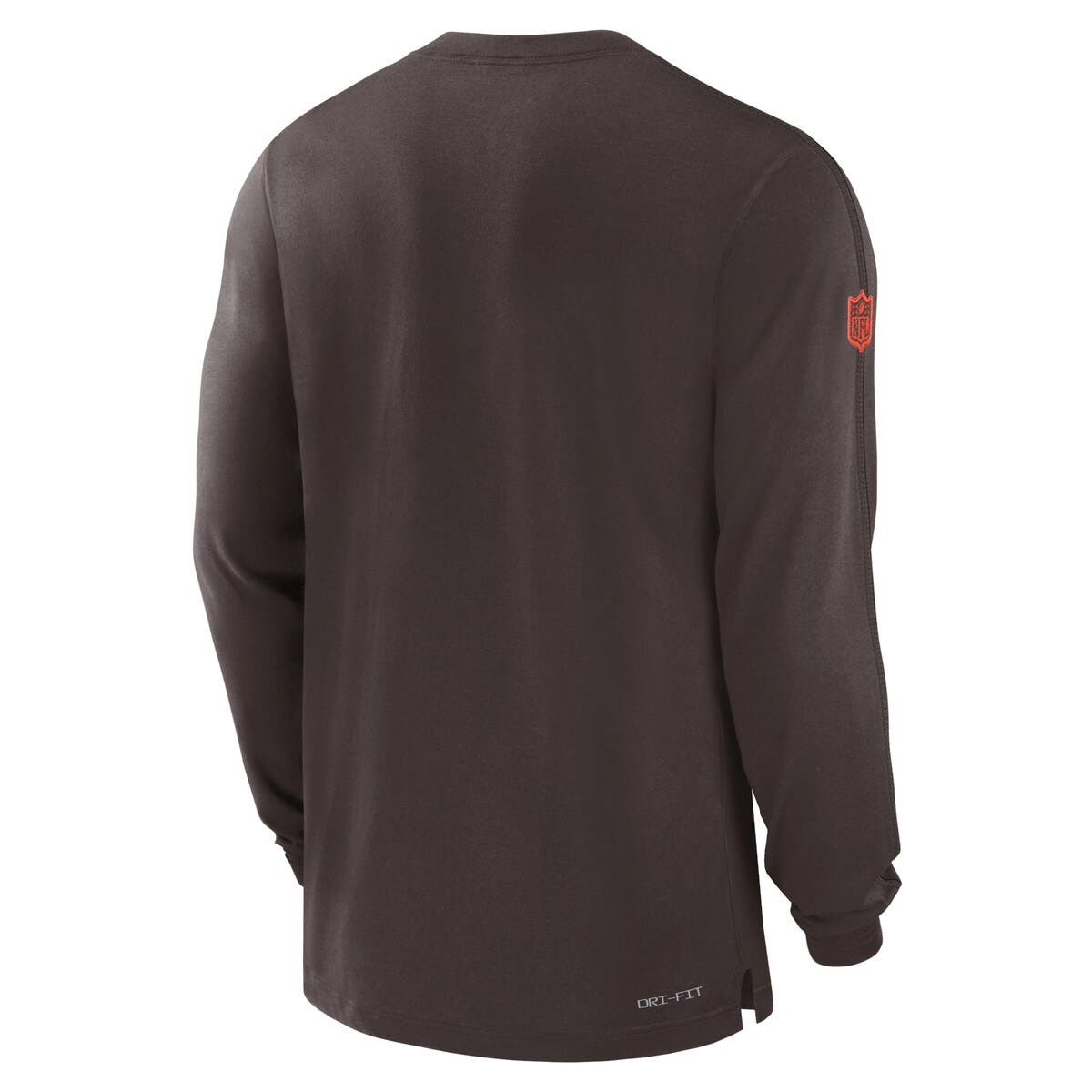 Men's Nike Brown Cleveland Browns Sideline Player Performance Long ...