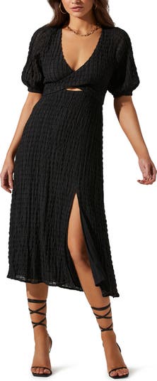 ASTR the Label Crossover Bust Midi Dress | Nordstrom