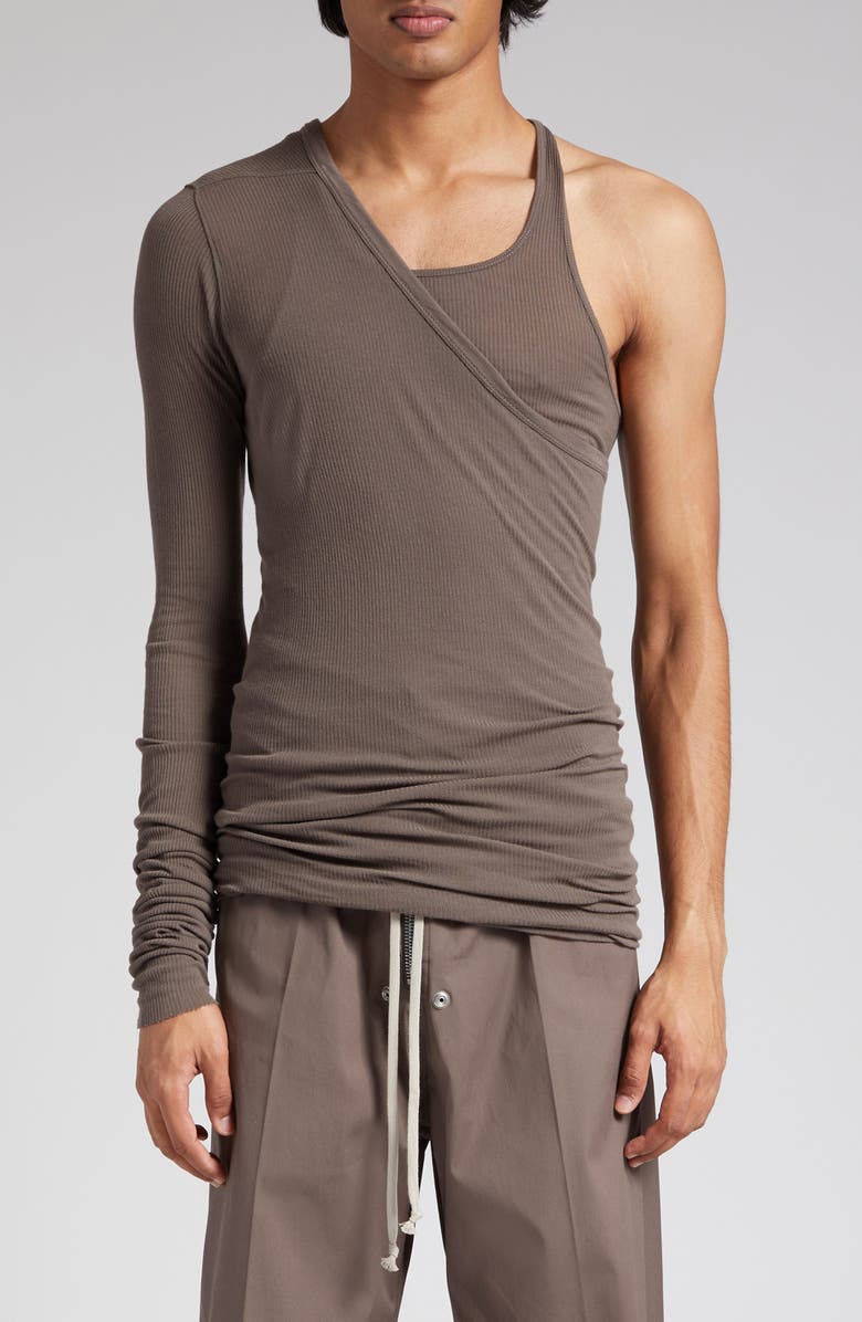 Rick Owens Ziggy Banana 2-in-1 Rib T-Shirt & Tank | Nordstrom