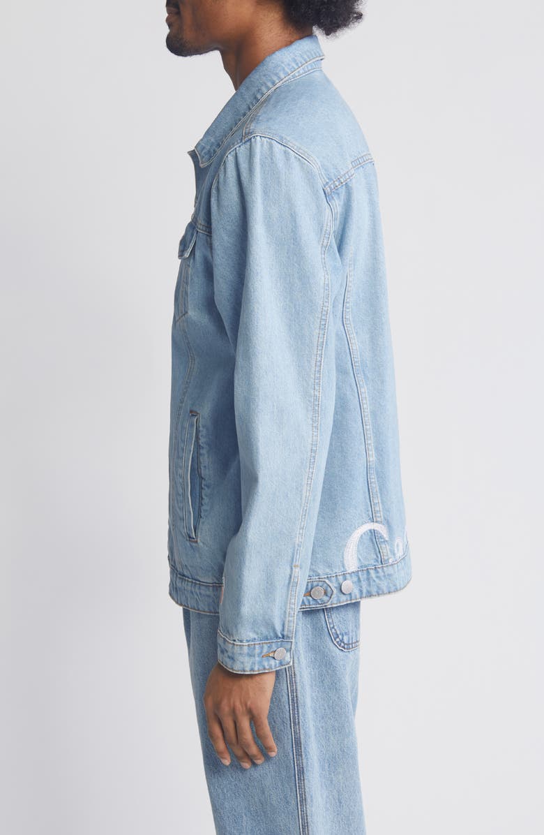 CARROTS BY ANWAR CARROTS Wordmark Embroidered Cotton Denim Jacket ...