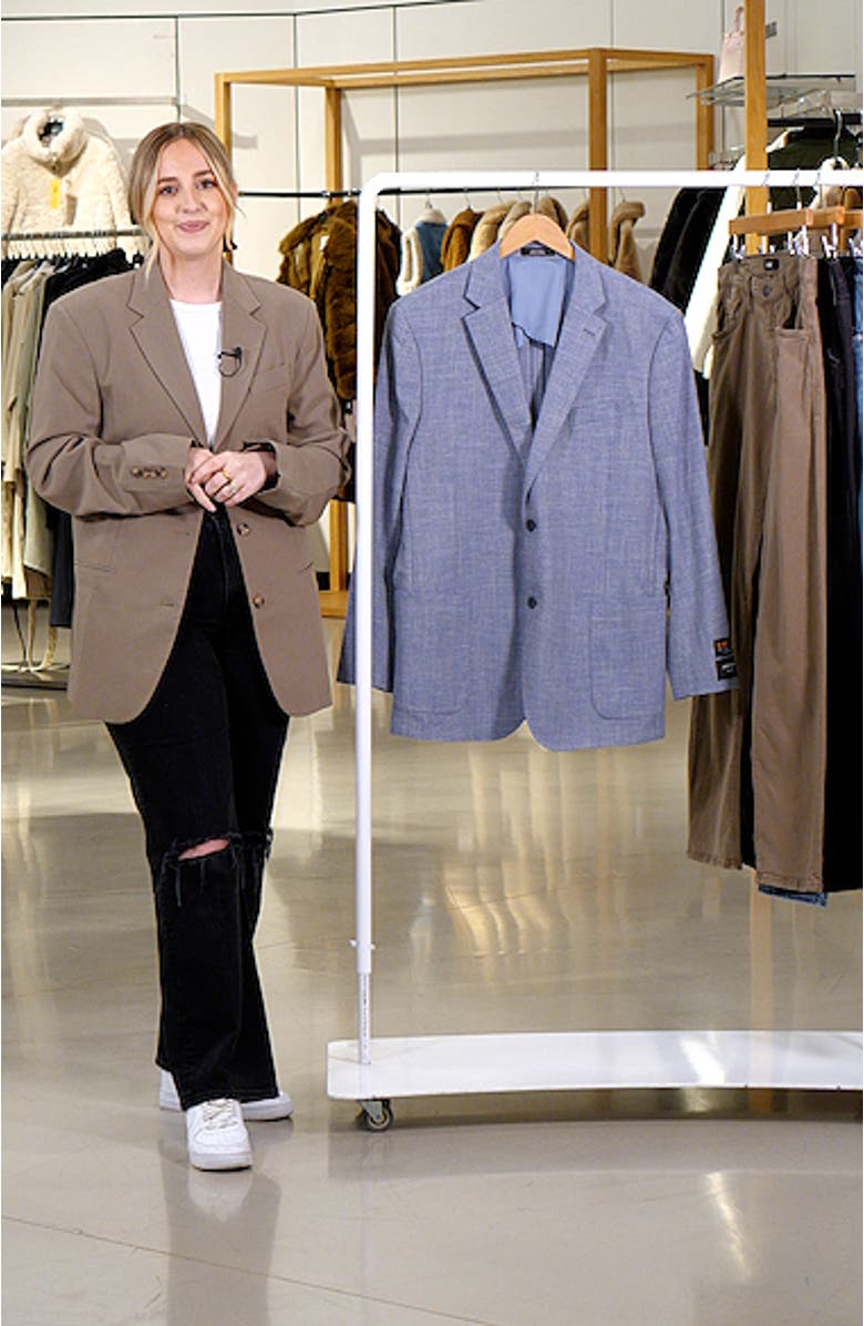 Nordstrom Mélange Stretch Wool & Cotton Blend Sport Coat | Nordstromrack