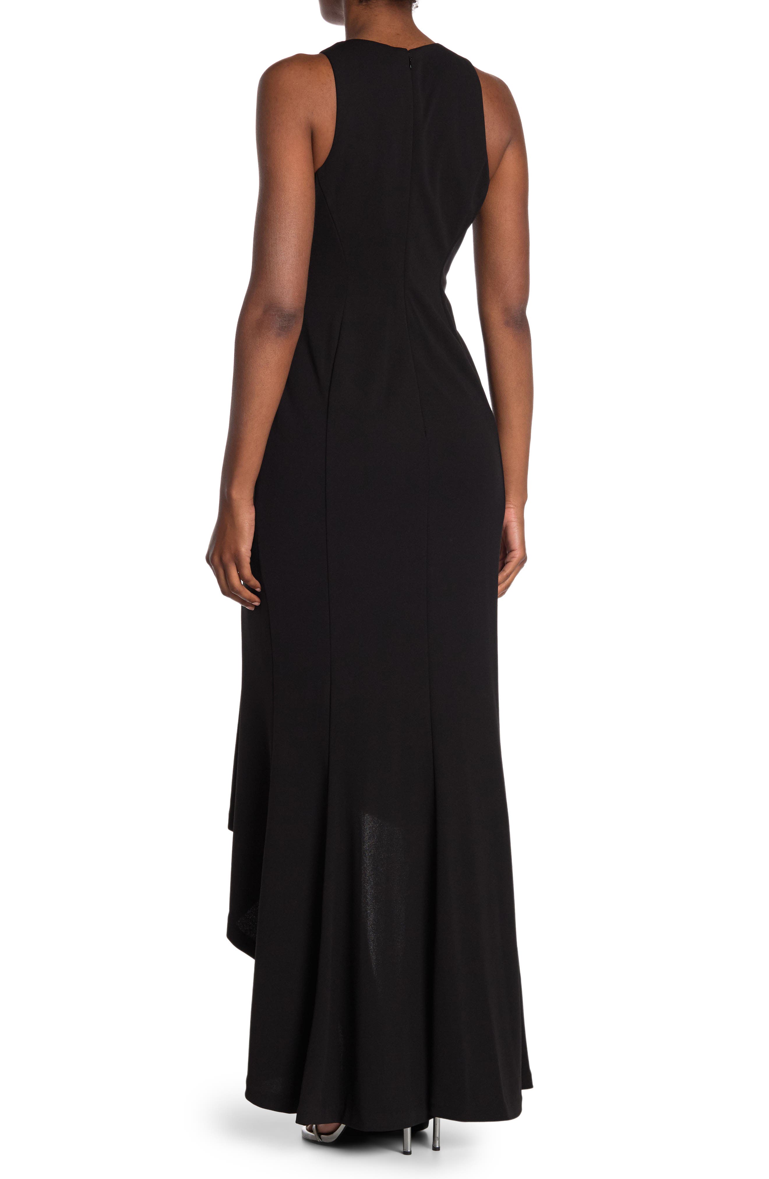 Calvin Klein Keyhole Halter High/Low Dress | Nordstromrack