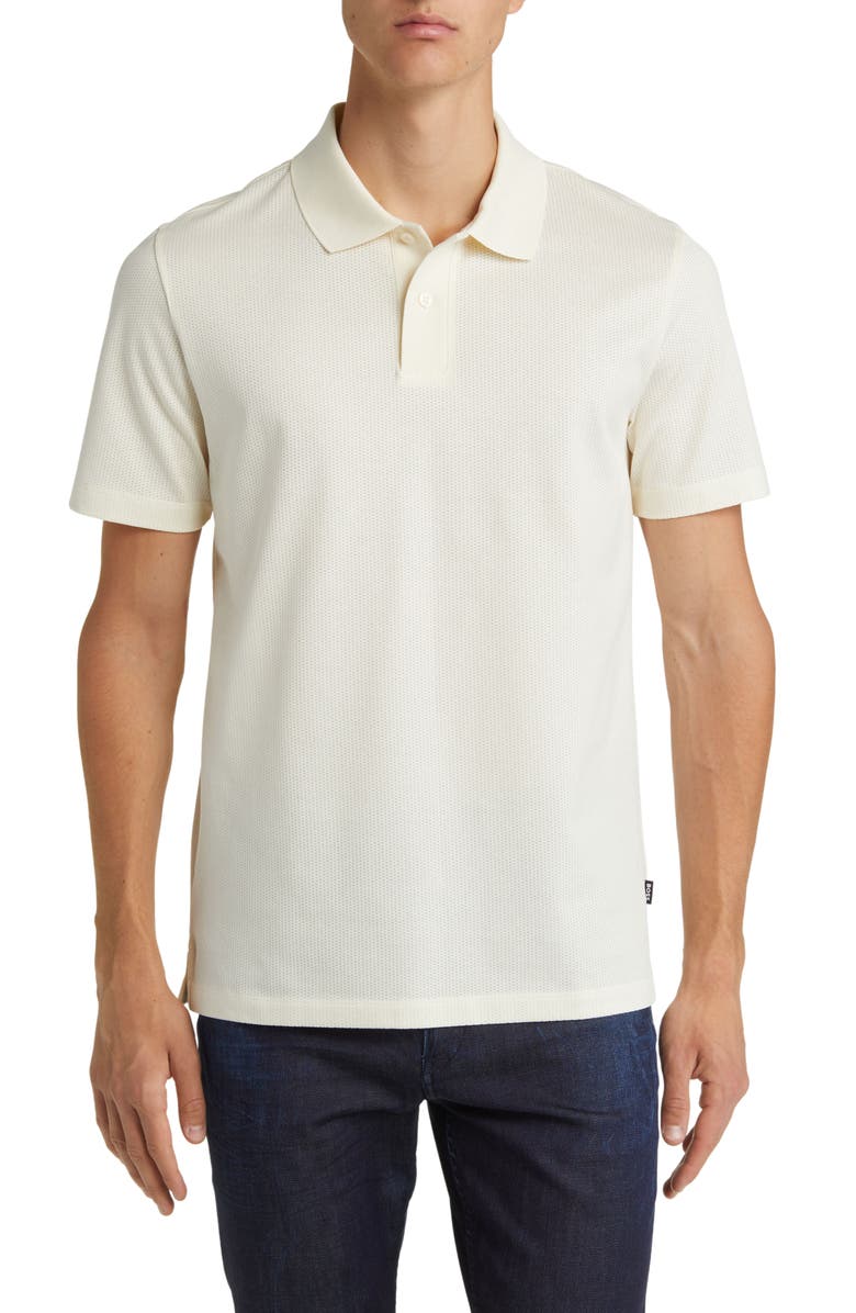 BOSS Piket Solid Cotton Blend Polo | Nordstromrack