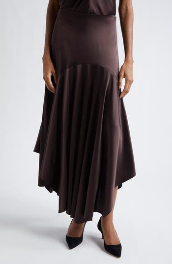 Veronica Beard Medina Silk Blend Handkerchief Hem Skirt | Nordstrom