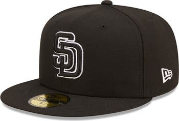 New Era Men's New Era San Diego Padres Black on Black Dub 59FIFTY ...