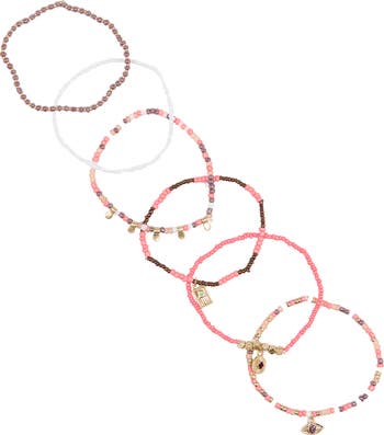 Melrose and Market Bead & Charm Bracelets - Pack of 6 | Nordstromrack