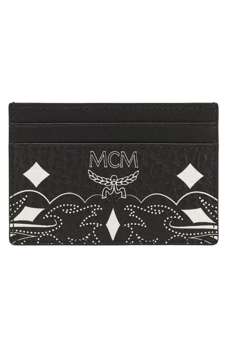 MCM Mini Aren Coated Canvas Card Case | Nordstromrack