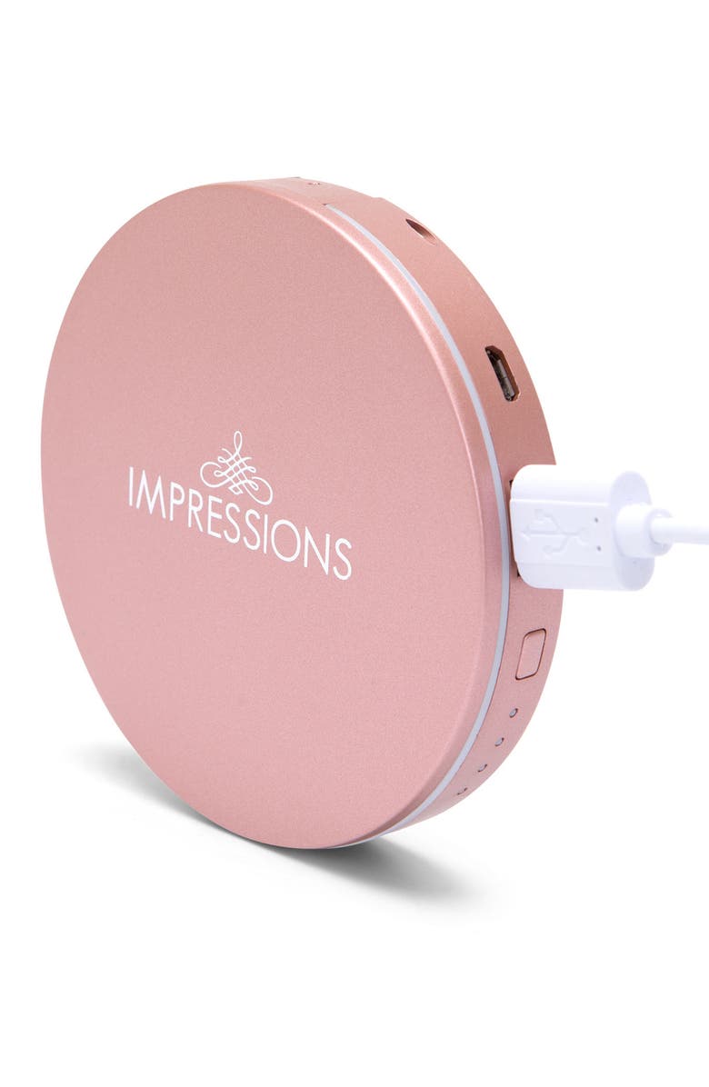 Impressions Vanity Co. ChargeUp™ LED Compact Mirror & USB Power Bank ...