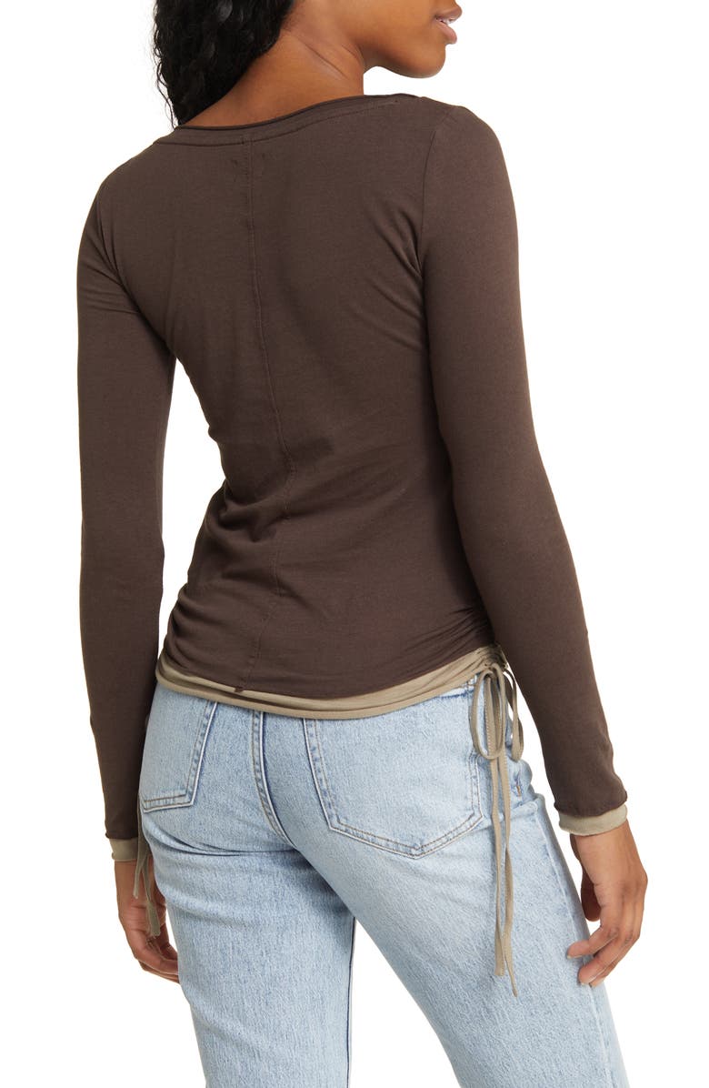 BDG Urban Outfitters Illusion Layer Ruched Top | Nordstromrack