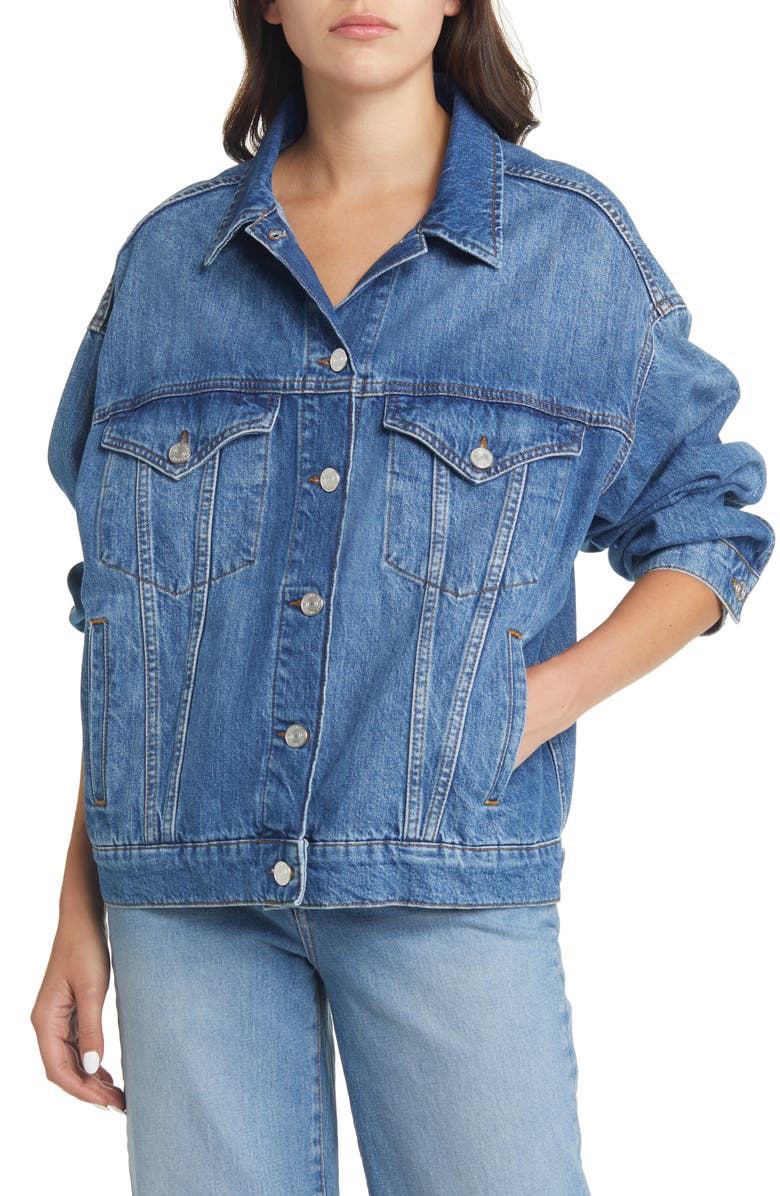 FRAME Le Oversize Denim Jacket | Nordstromrack