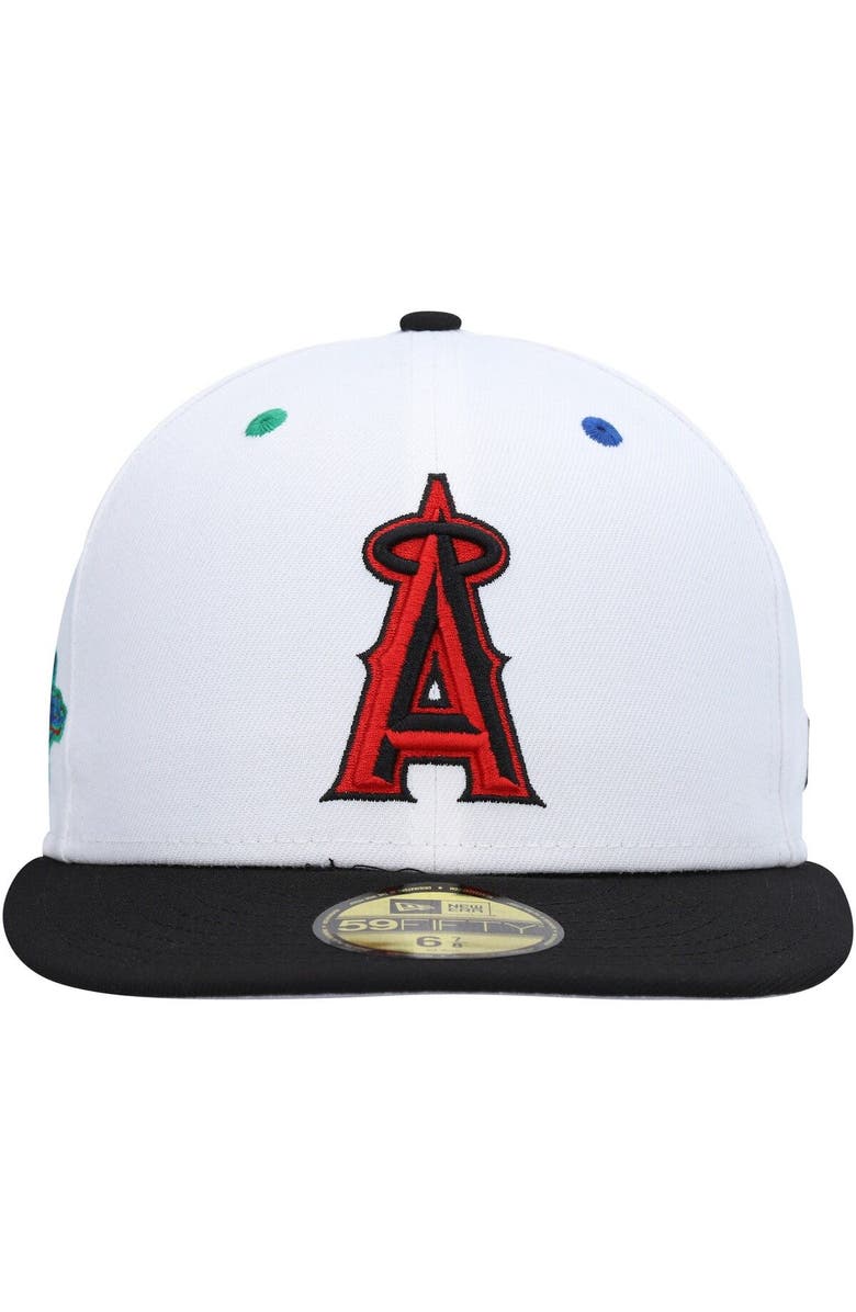 New Era Men's New Era White/Black Los Angeles Angels 2002 World Series ...