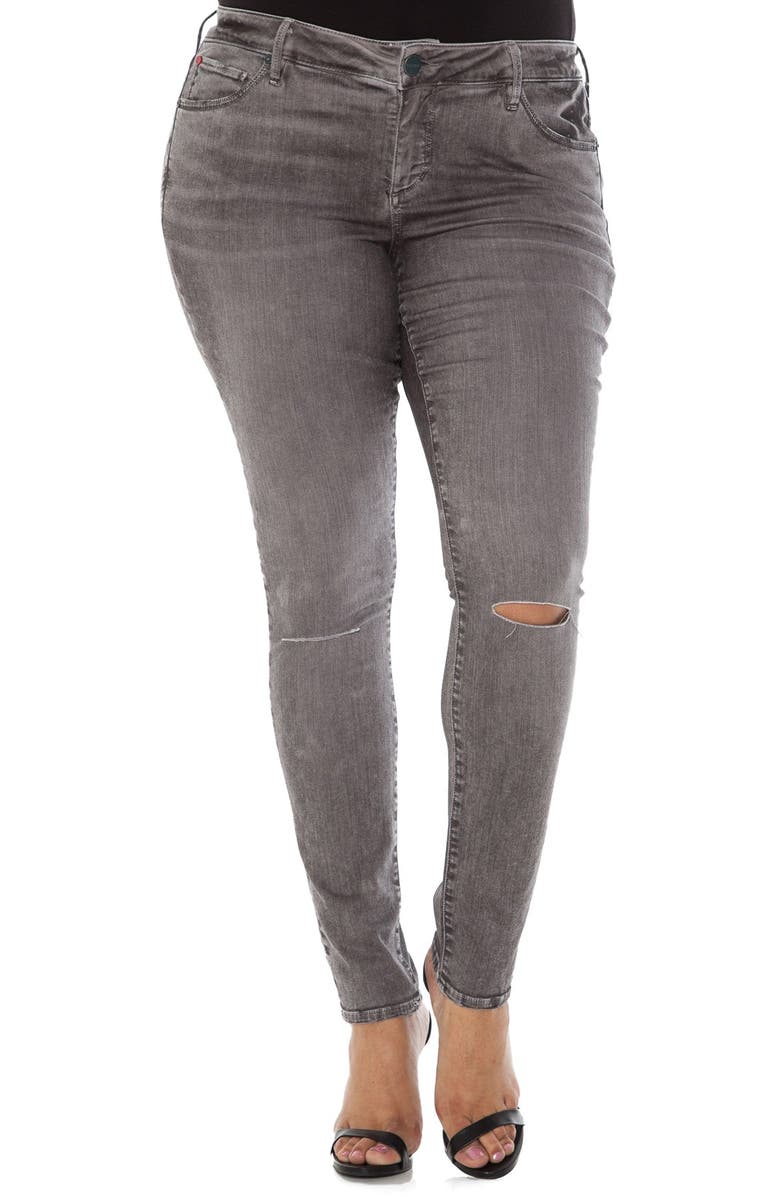SLINK Jeans Ripped Knee Stretch Skinny Jeans | Nordstromrack