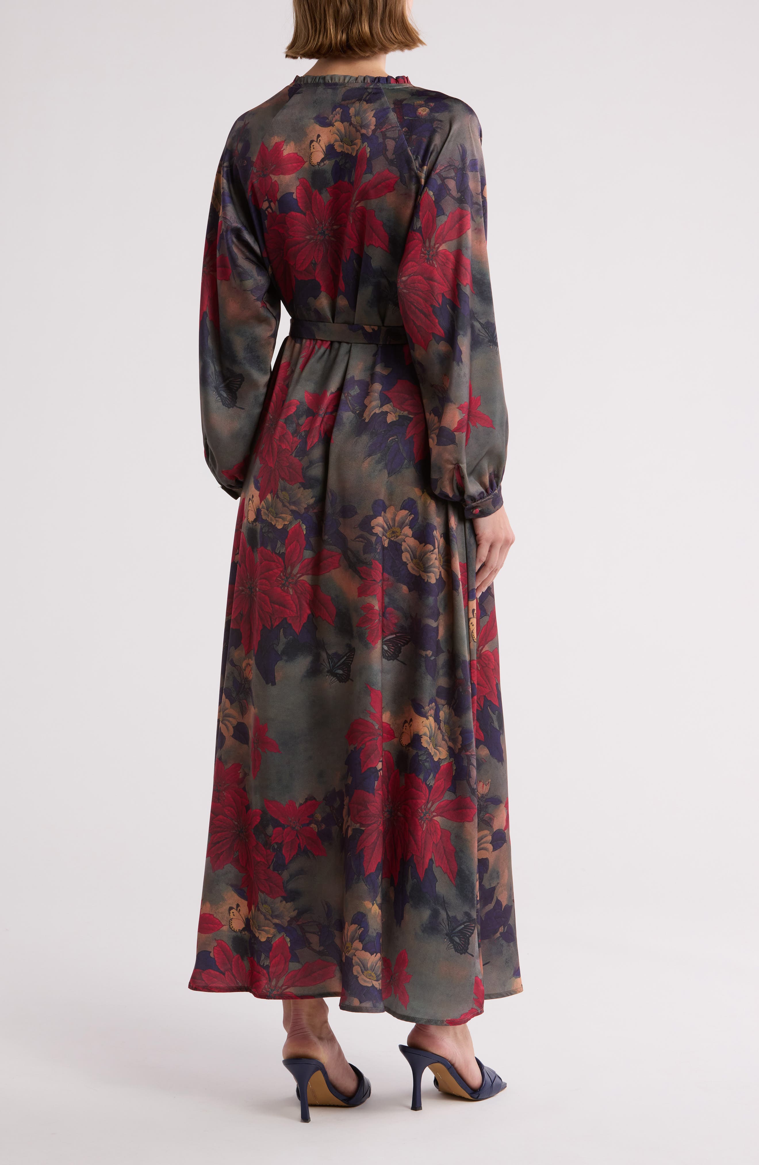 AREA STARS Fall Bouquet Button Down Dress | Nordstromrack