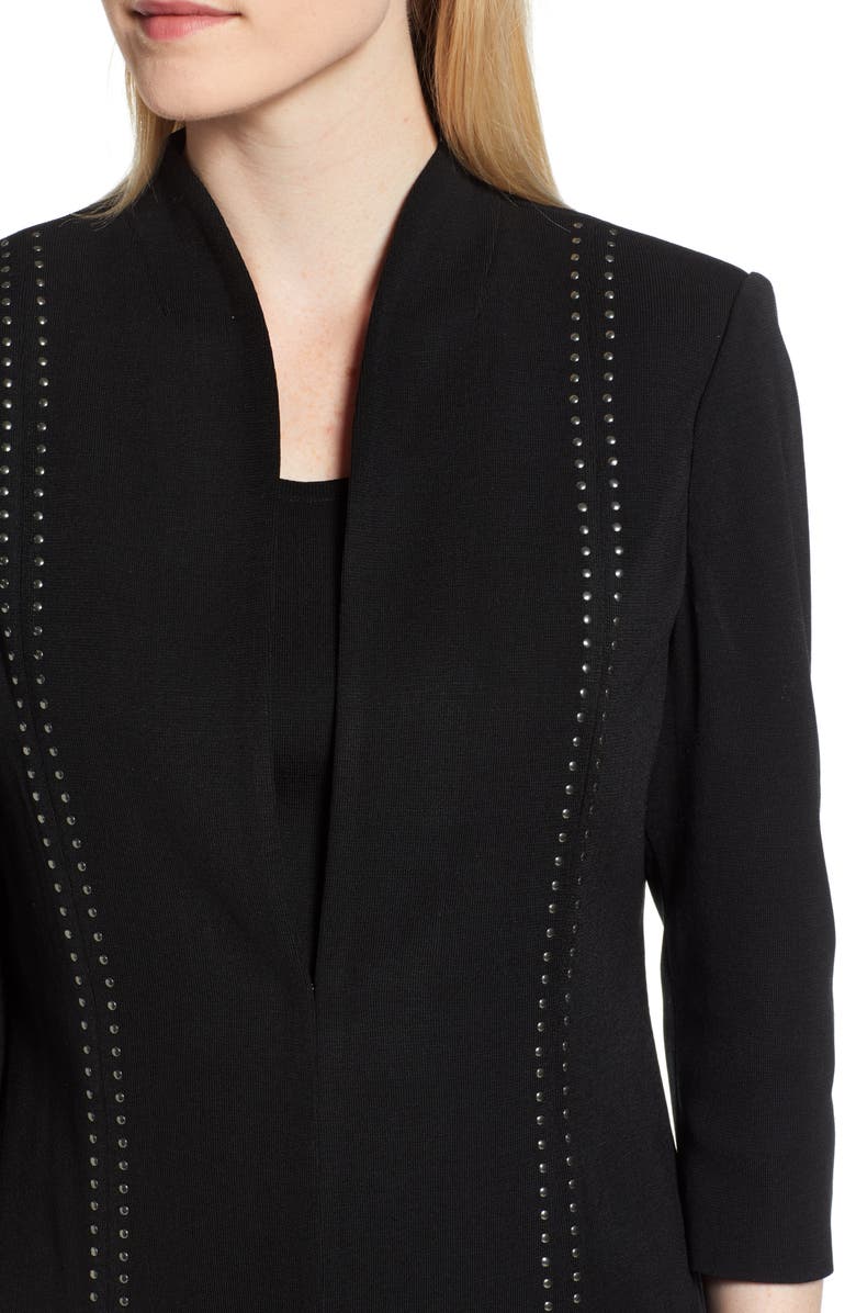 Ming Wang Stud Detail Knit Jacket | Nordstrom