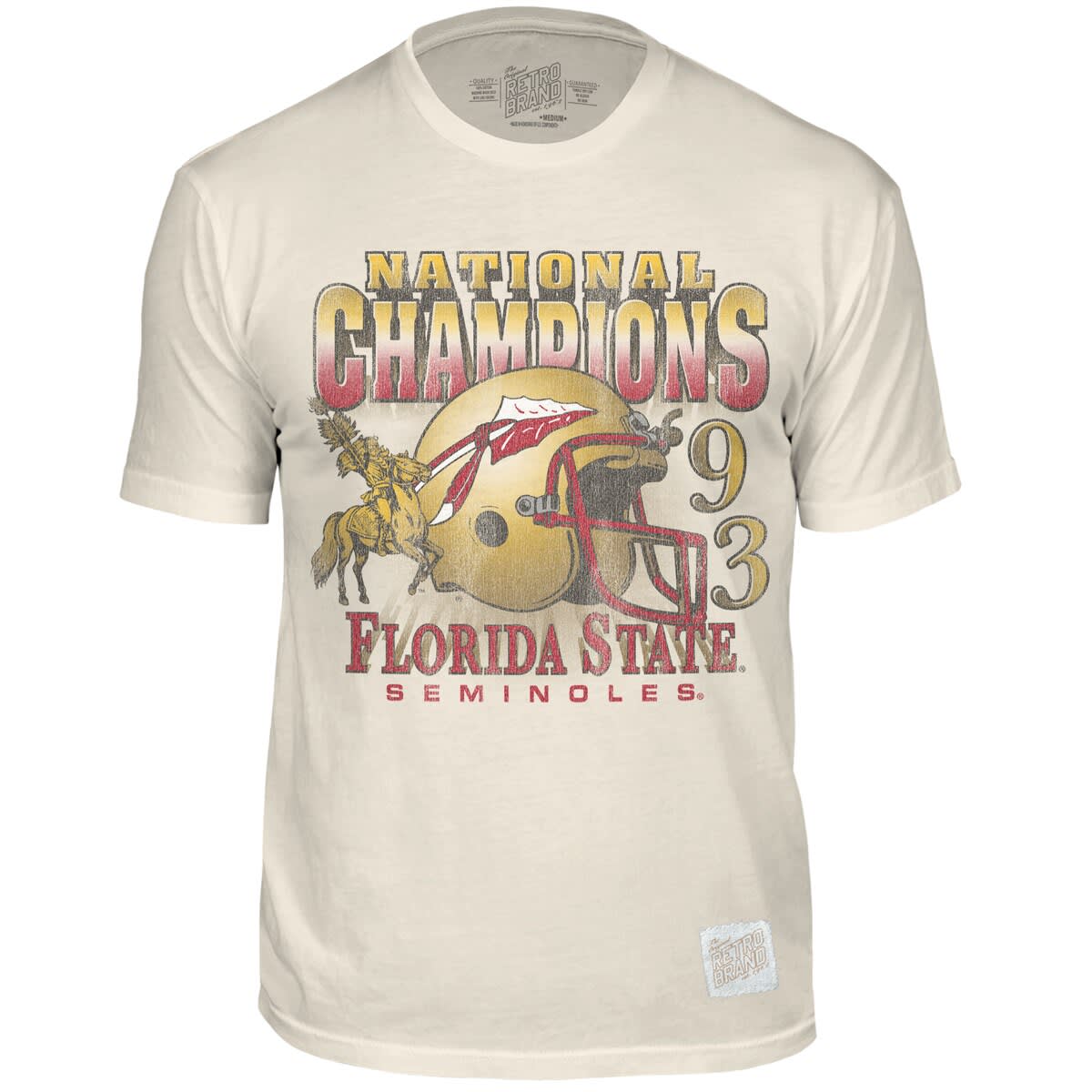 Retro Brand Men's Original Retro Brand Cream Florida State Seminoles ...