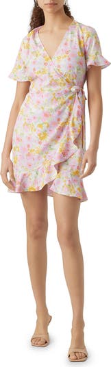 VERO MODA Henna Frill Wrap Dress | Nordstromrack