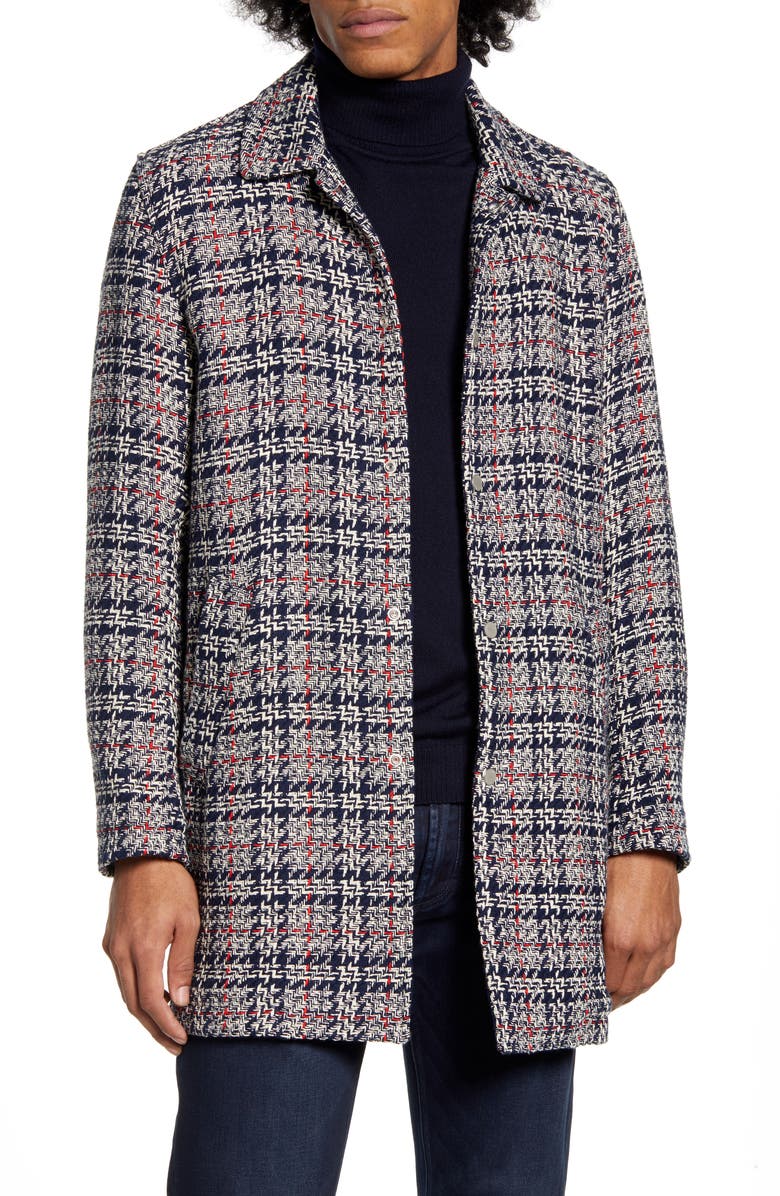 Wax London Navarino Mac 2.0 Midnight Tweed Coat | Nordstrom