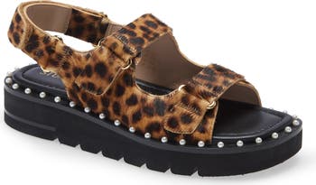 Stuart Weitzman Zoe Genuine Calf Hair Lift Slingback Sandal (Women ...