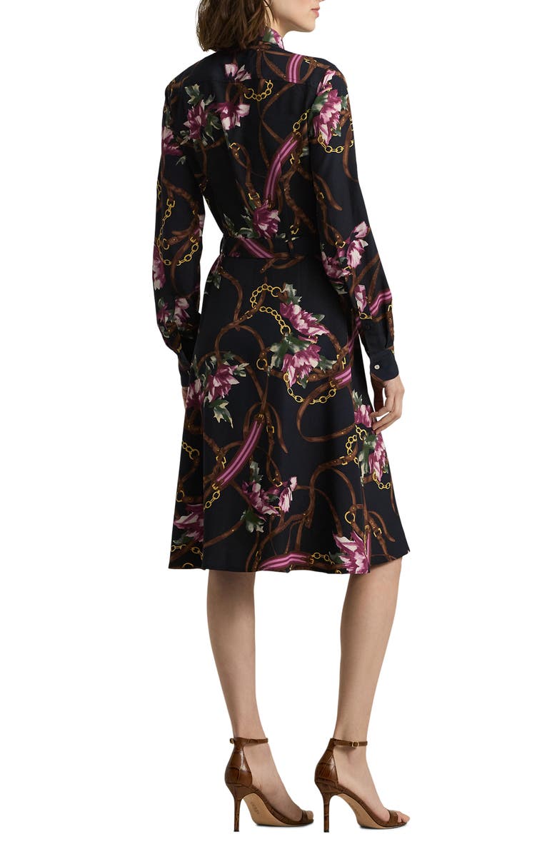 Lauren Ralph Lauren Print Crepe Shirtdress | Nordstromrack