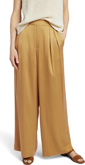 Faherty Gemma Wide Leg Silk Pants | Nordstromrack