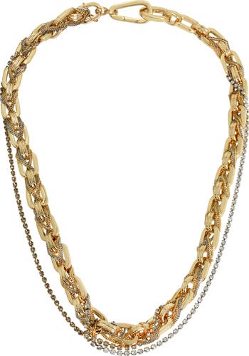 AllSaints Layered Braided Chain Necklace | Nordstrom