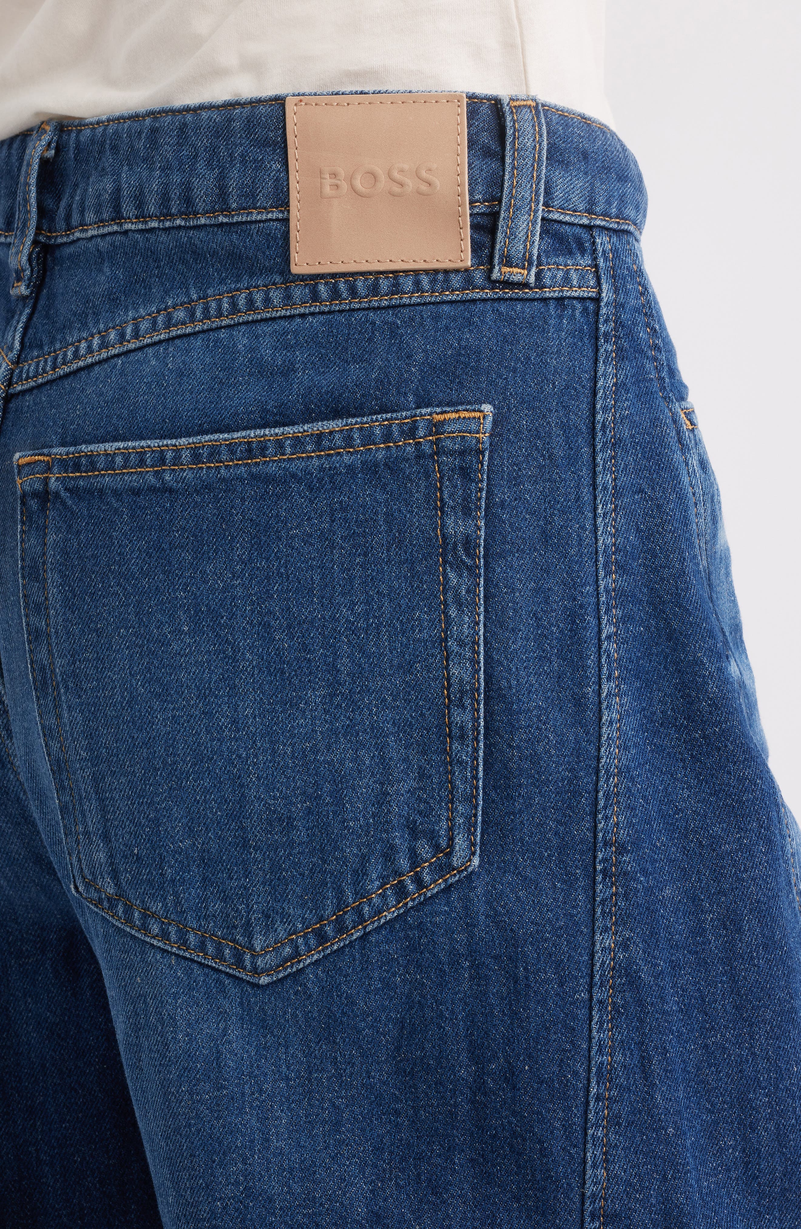 BOSS Orange Split Hem Balloon Leg Jeans | Nordstrom