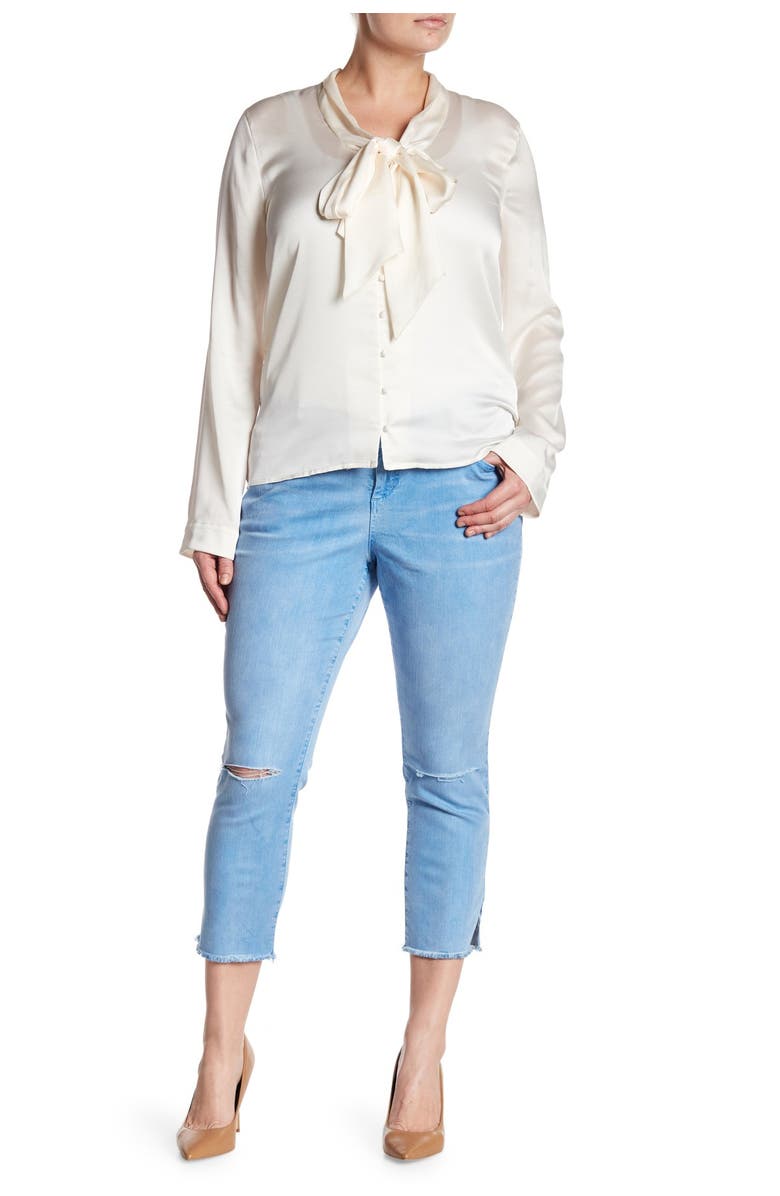 SLINK Jeans FRAYED HEM CROP W SLITS | Nordstromrack