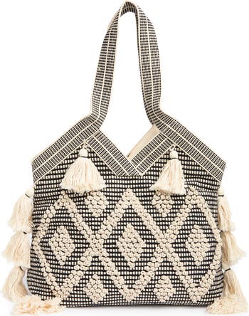 TWIG AND ARROW Woven Tassel Shoulder Bag | Nordstromrack