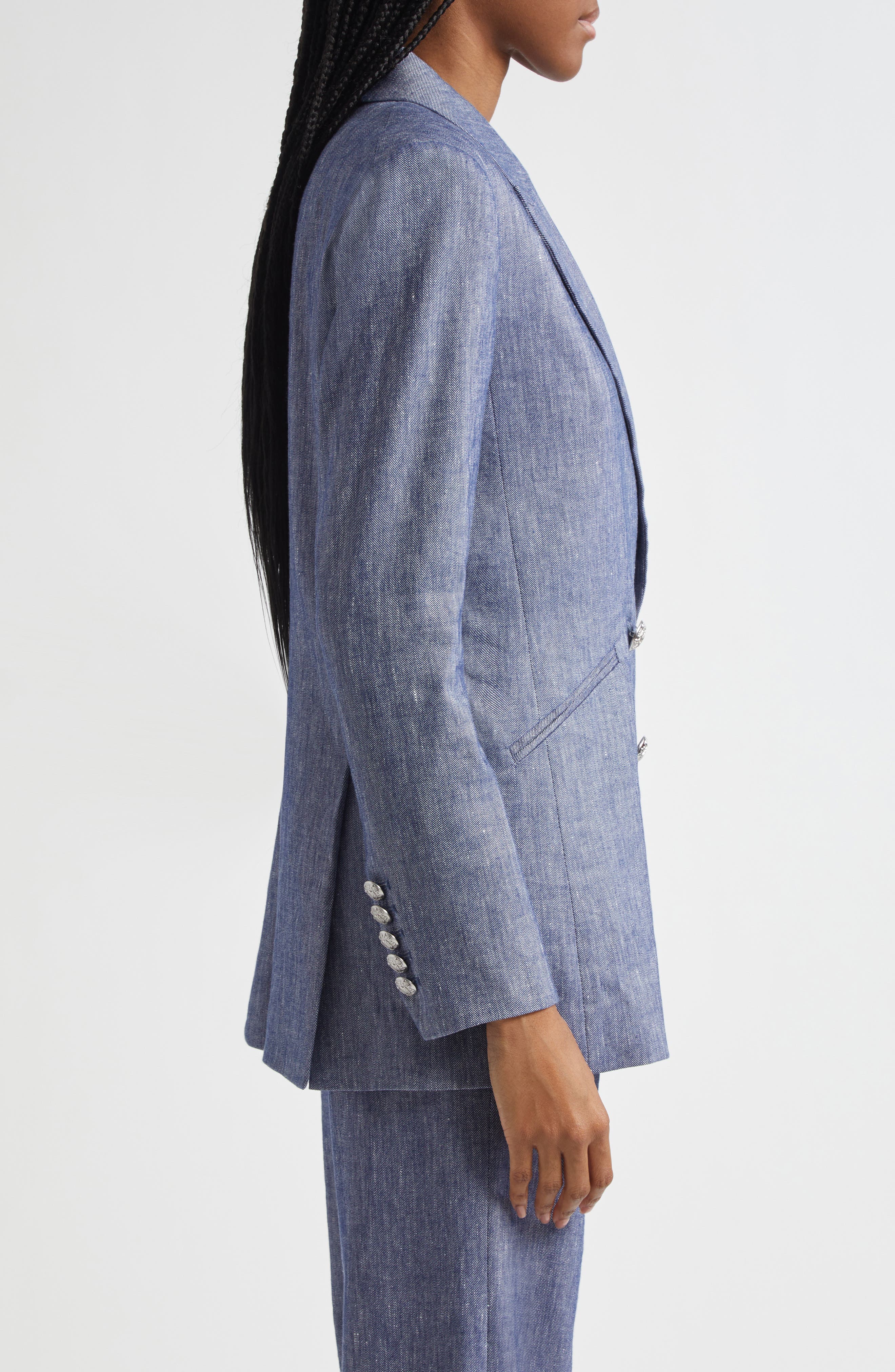 Veronica Beard Dale Linen Blend Dickey Jacket | Nordstromrack